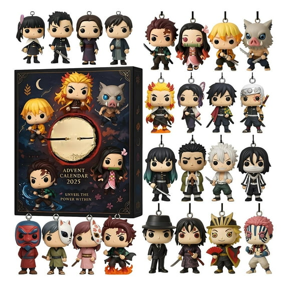 Demon Slayer Advent Calendar 2025, 24 PCS Christmas Advent Calendar ...