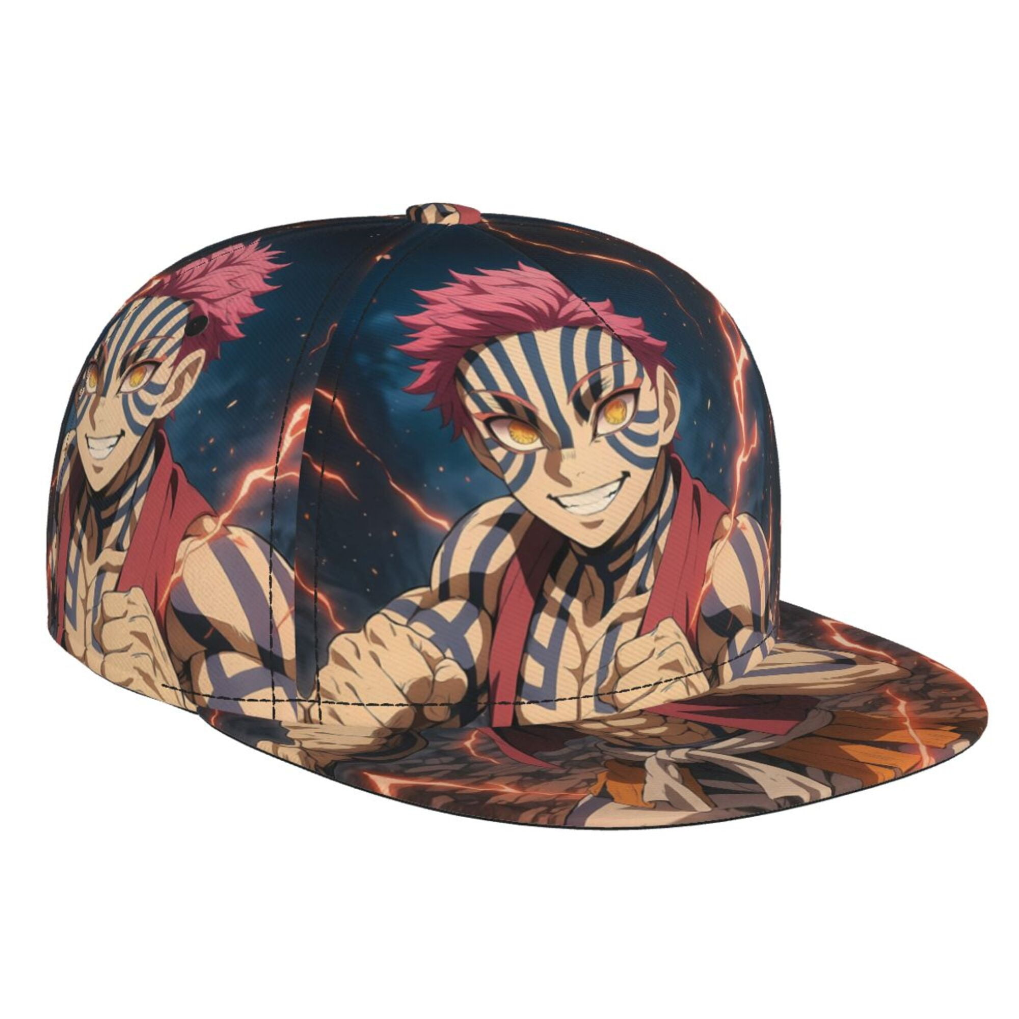 Demon Slayer Akaza Baseball Cap For Men, Women & Kids, Classic Flat ...