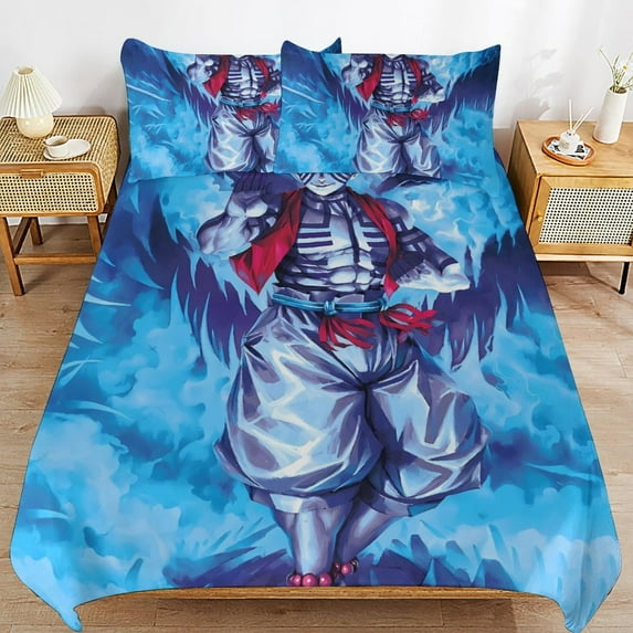 Demon Slayer Akaza Bed Duvet Cover Microfiber Bedding Sets 3D Printed ...