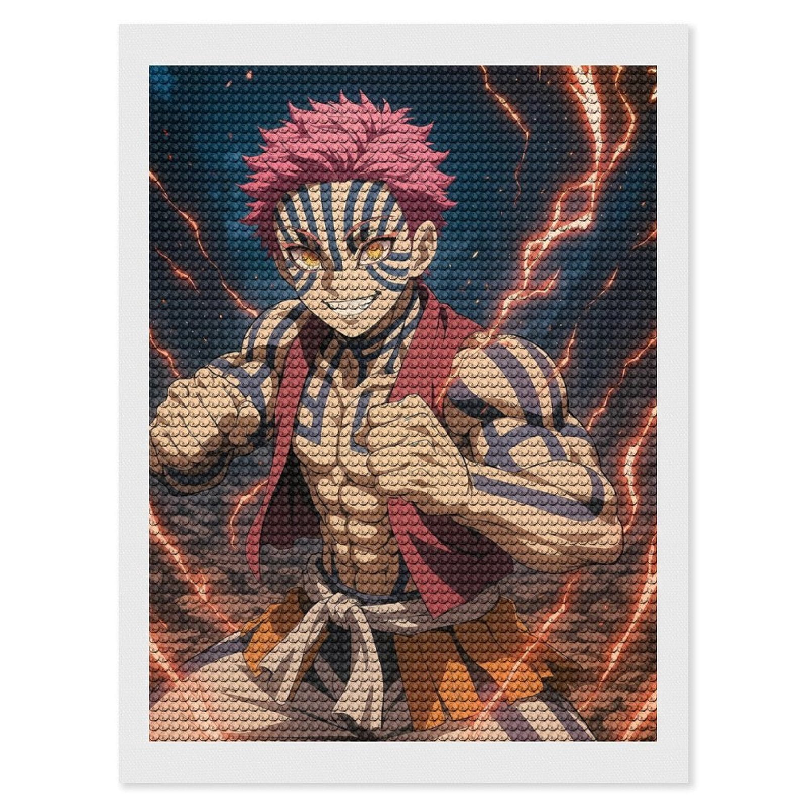 Demon Slayer Akaza Diamond Art Kits for Adults 5D Diamond Art , DIY ...