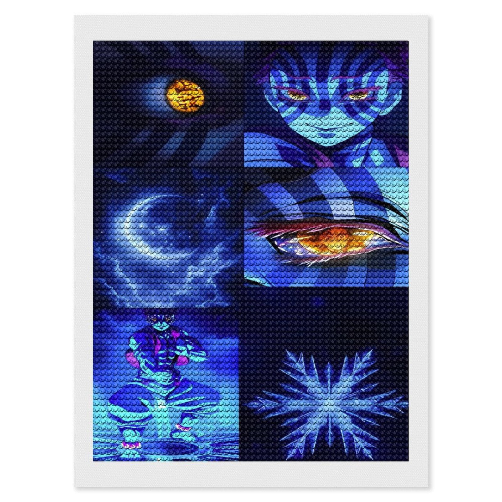 Demon Slayer Akaza Diamond Art Kits for Adults 5D Diamond Art , DIY ...