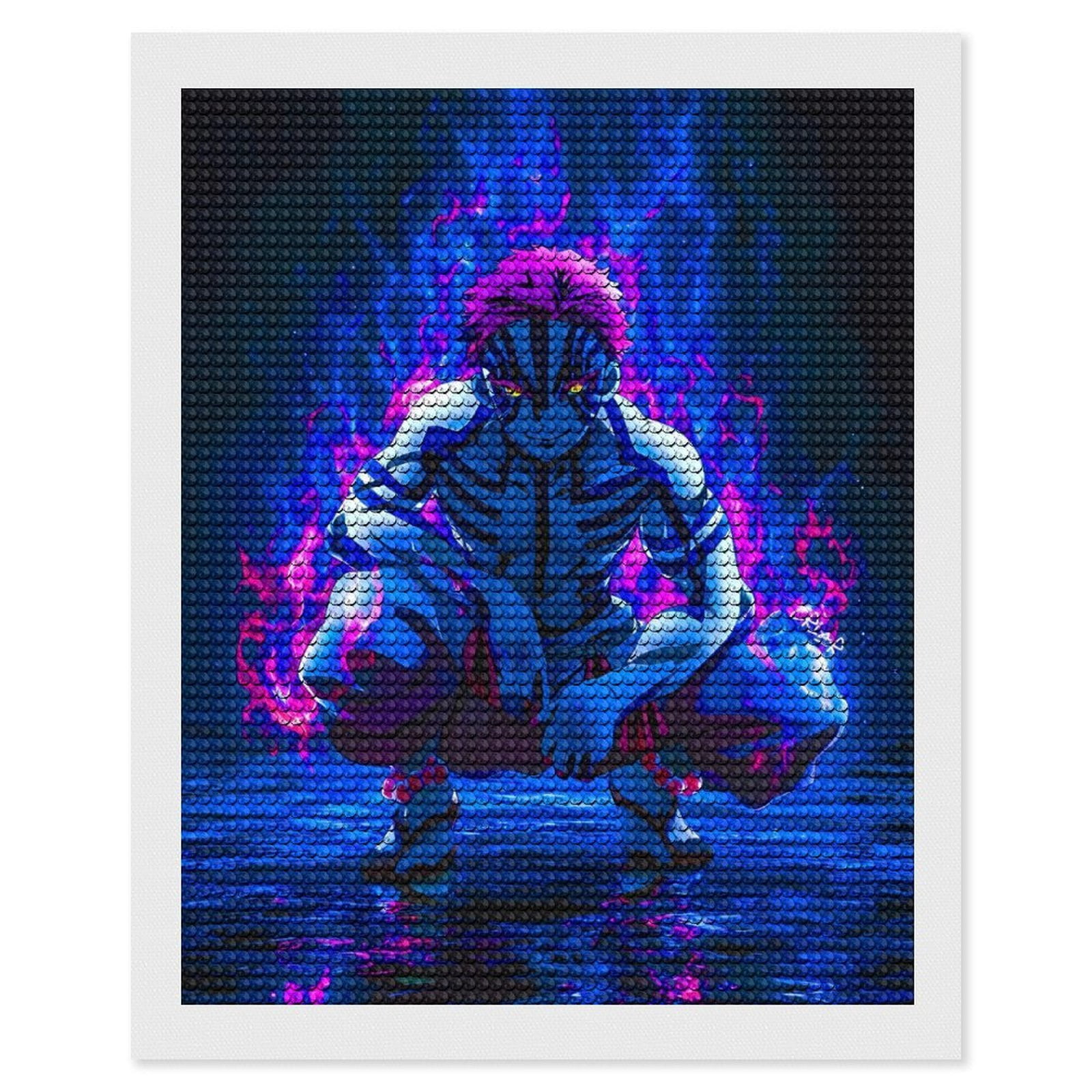 Demon Slayer Akaza Diamond Art Kits for Adults 5D Diamond Art , DIY ...