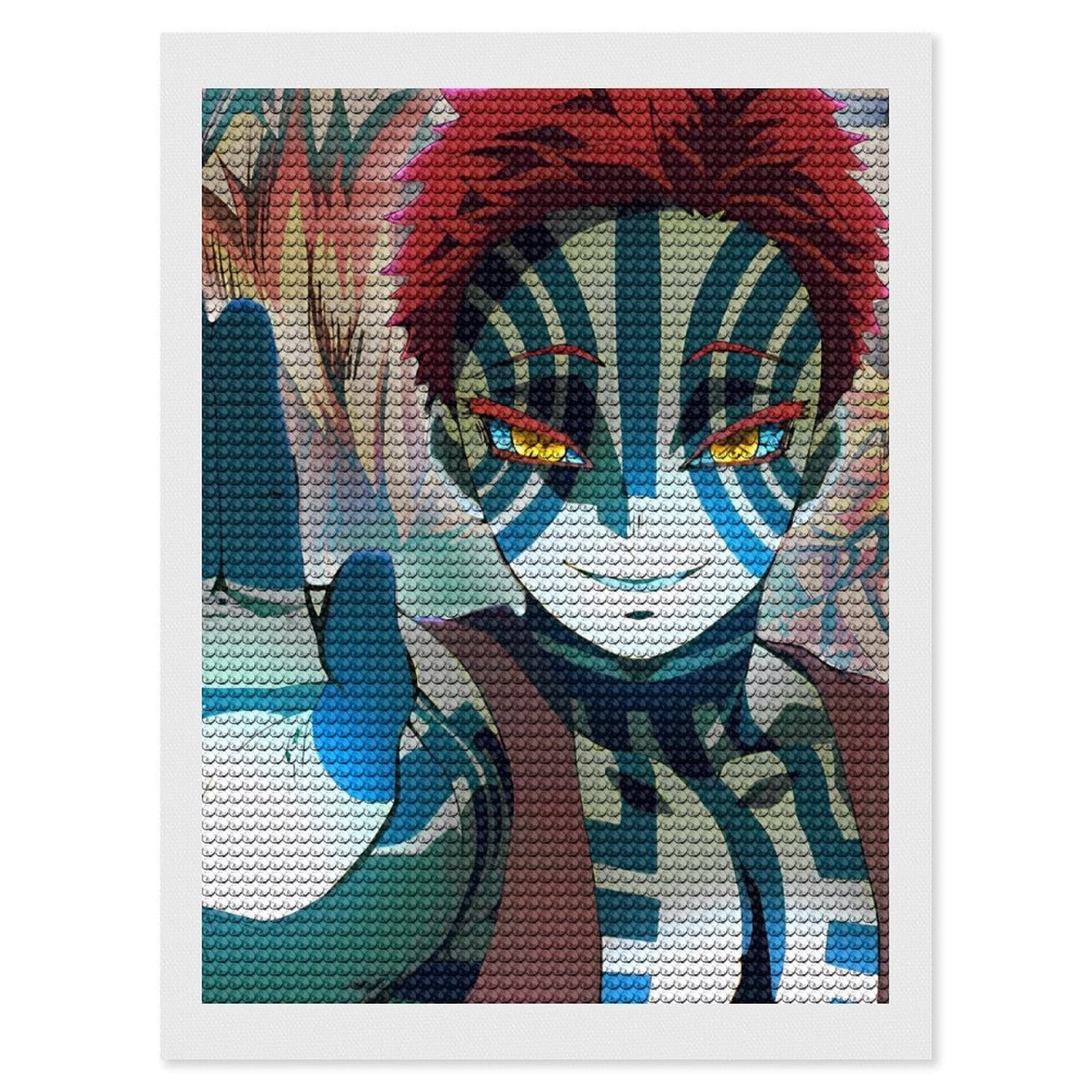 Demon Slayer Akaza Diamond Art Kits for Adults 5D Diamond Art , DIY ...