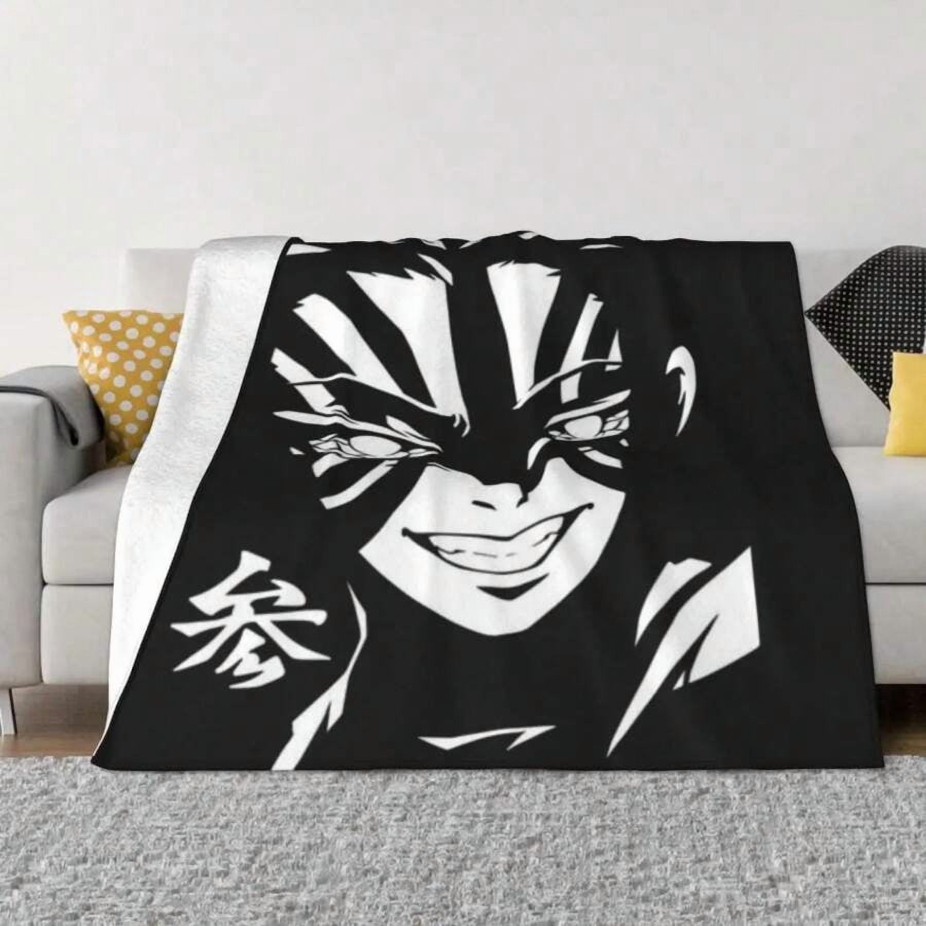 Demon Slayer Akaza Monochrome Design Throw Blankets | 4 Sizes (30x40 to ...