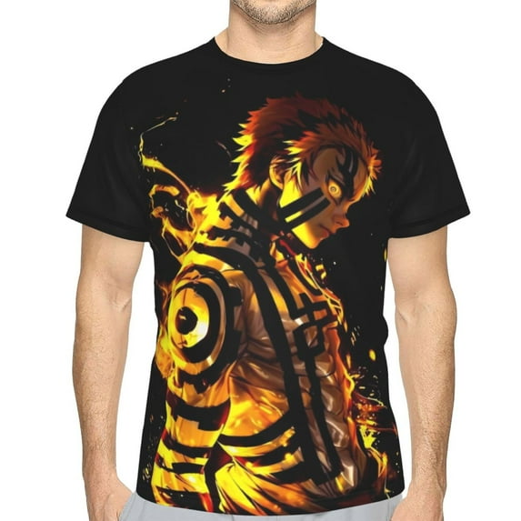 Demon Slayer Akaza Unisex 3d Pattern Printed Short Sleeve T-Shirts ...