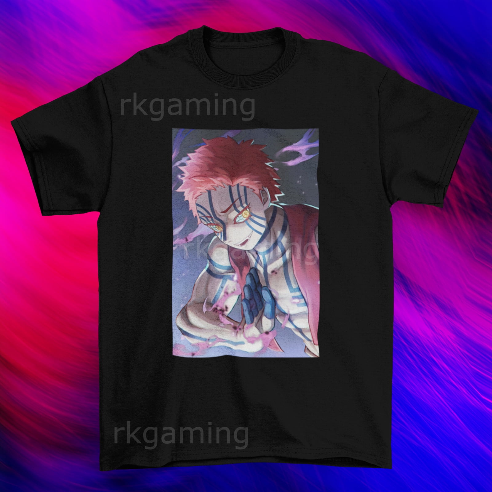 Demon Slayer Akaza Upper Moon 3 T-Shirt (For Men, Women, and Youth ...