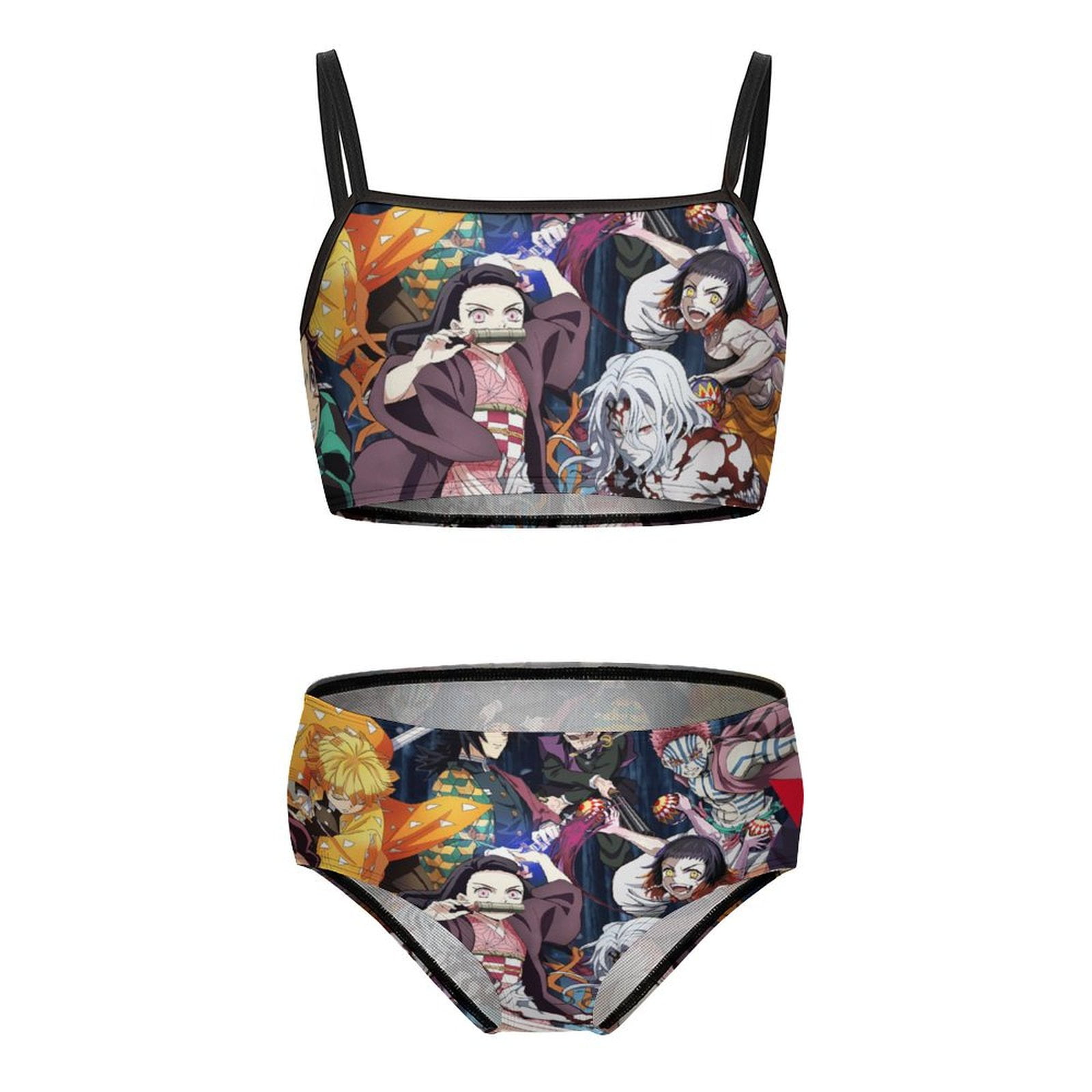 Demon Slayer Animation Children's Swimsuit Girl's Swimwear 2 Piece ...