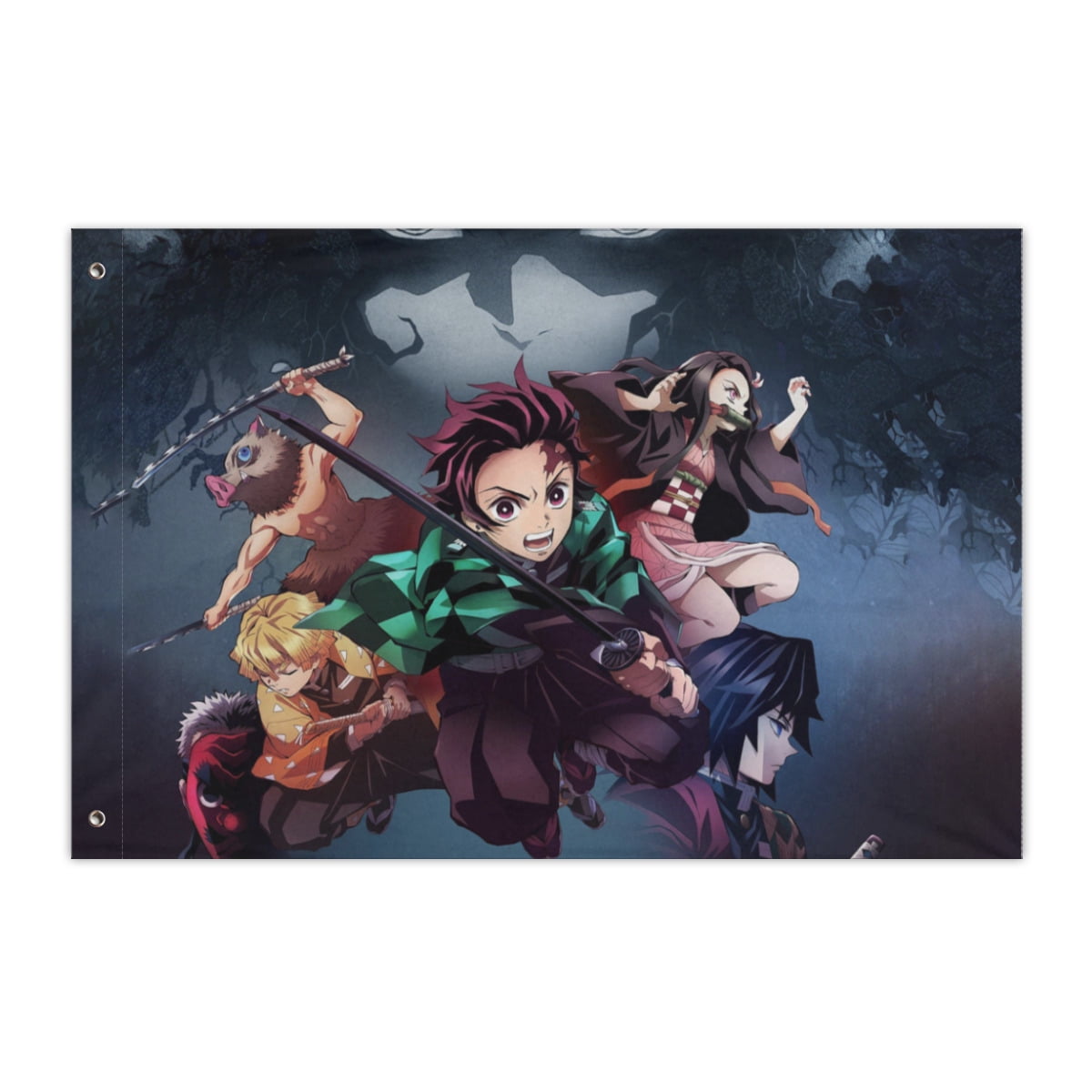 Demon Slayer Anime 2×3 ft Face Flag - Vivid Color and Fade proof ...