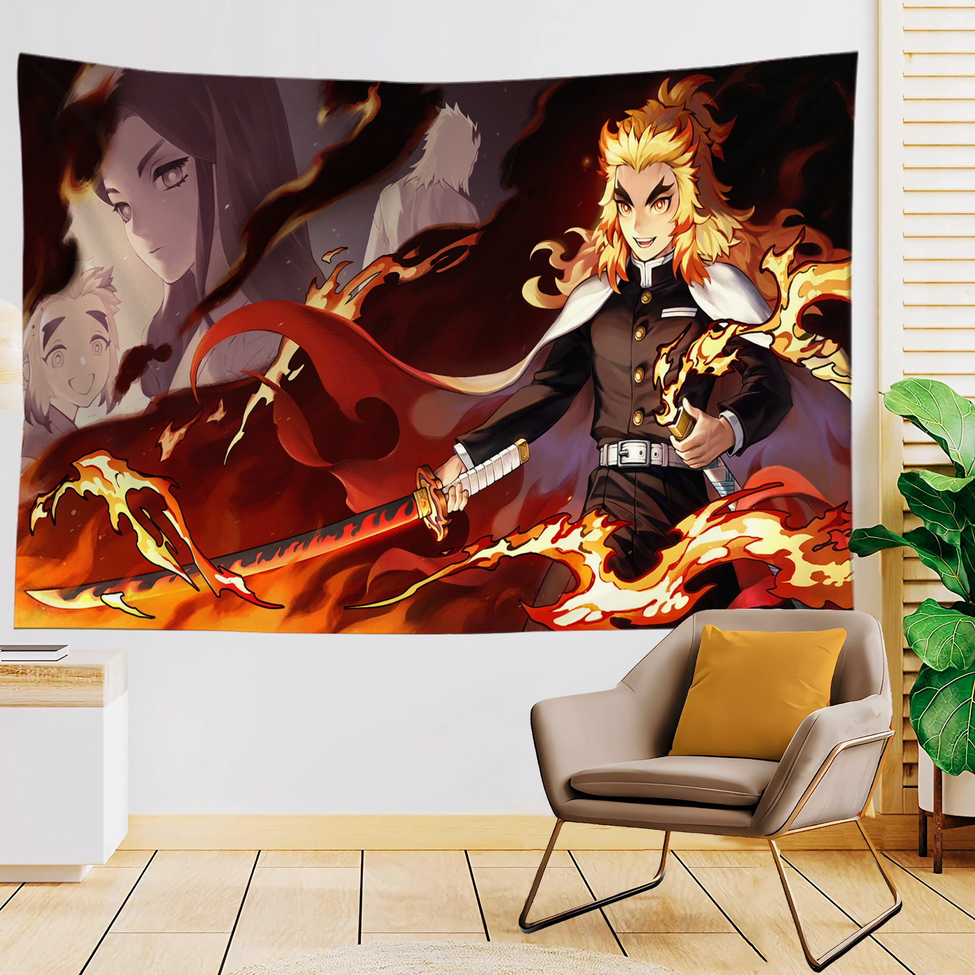 Demon Slayer Anime Backdrop Classics Photography Background for Bedroom ...