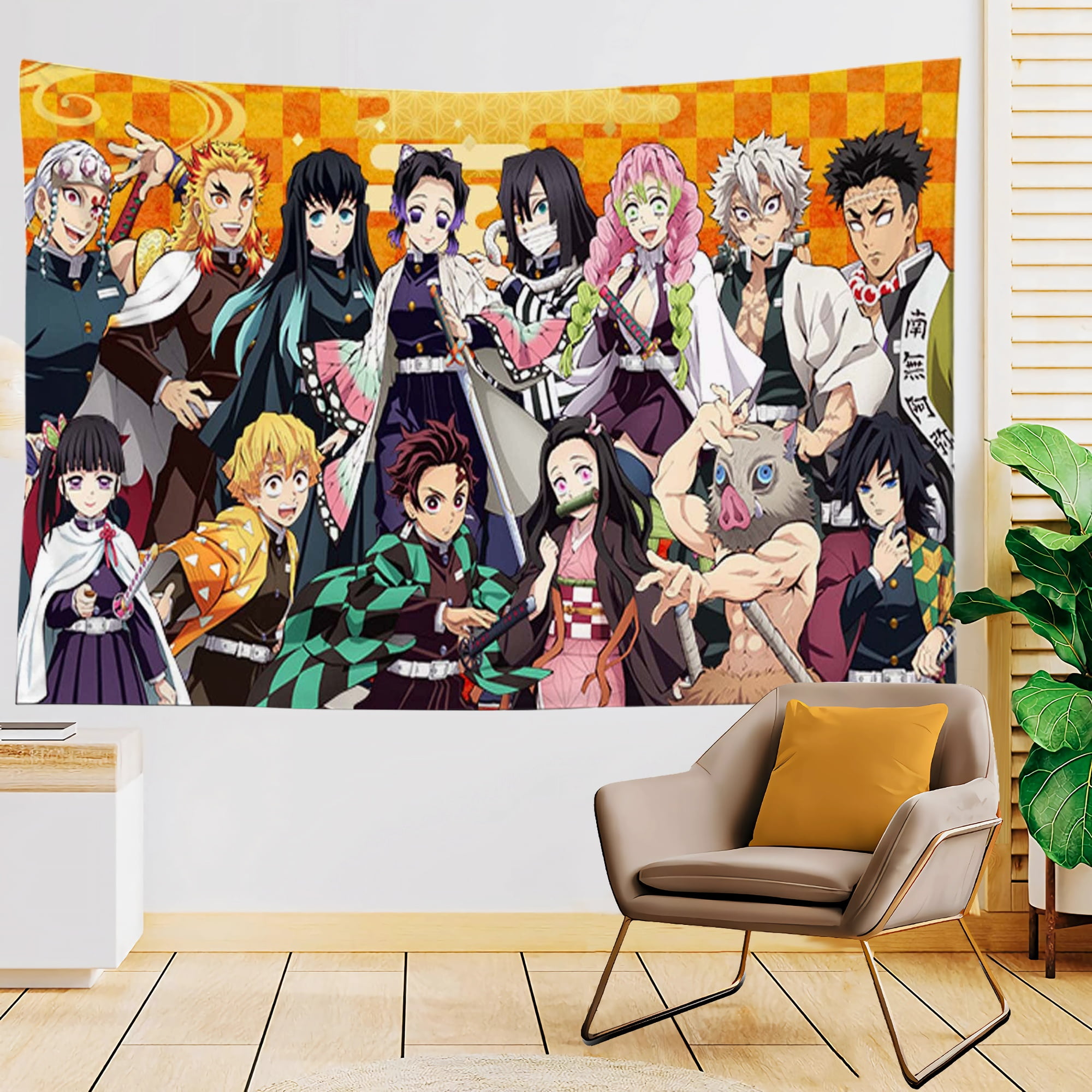 Demon Slayer Anime Backdrop Classics Photography Background for Bedroom ...