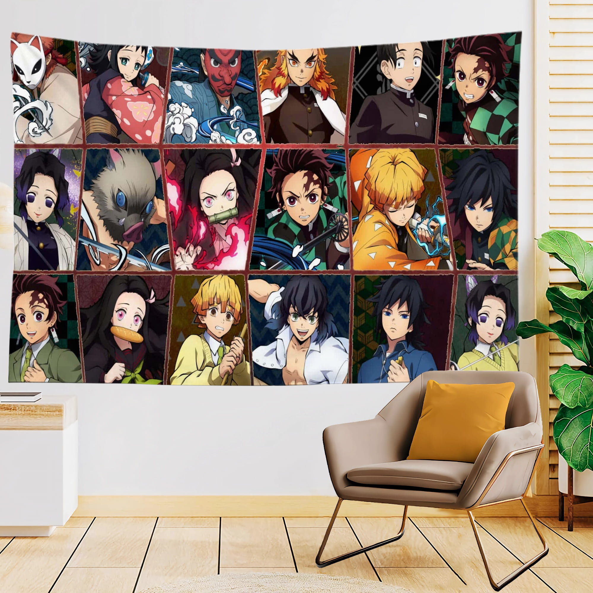 Demon Slayer Anime Backdrop Classics Photography Background for Bedroom ...