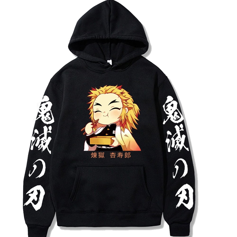 Demon Slayer Anime Harajuku Hoodies For Men Women Rengoku Kyoujurou ...