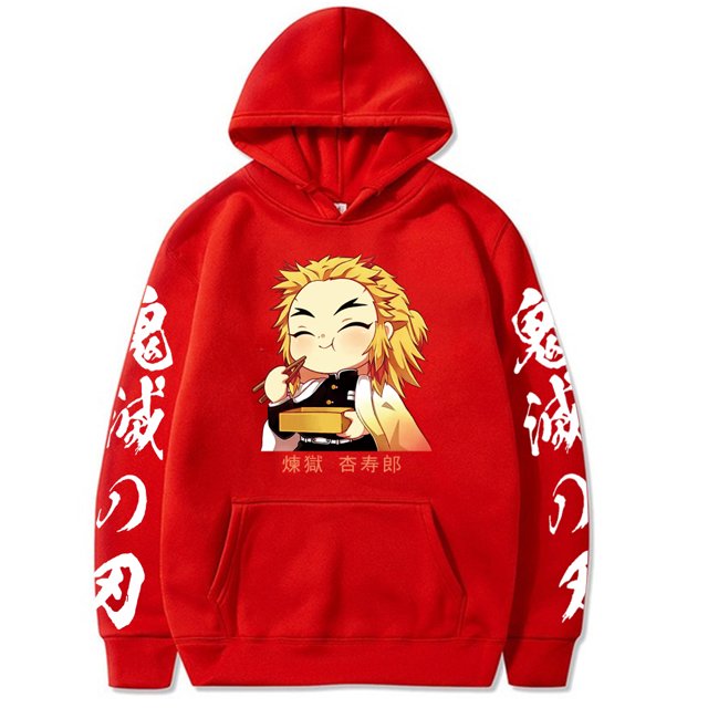 Demon Slayer Anime Harajuku Hoodies For Men Women Rengoku Kyoujurou ...
