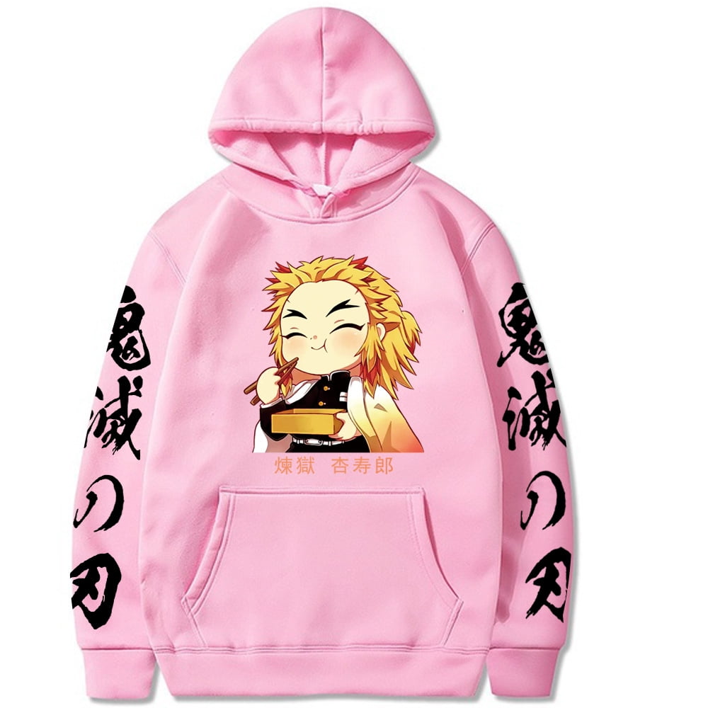 Demon Slayer Anime Harajuku Hoodies For Men Women Rengoku Kyoujurou ...