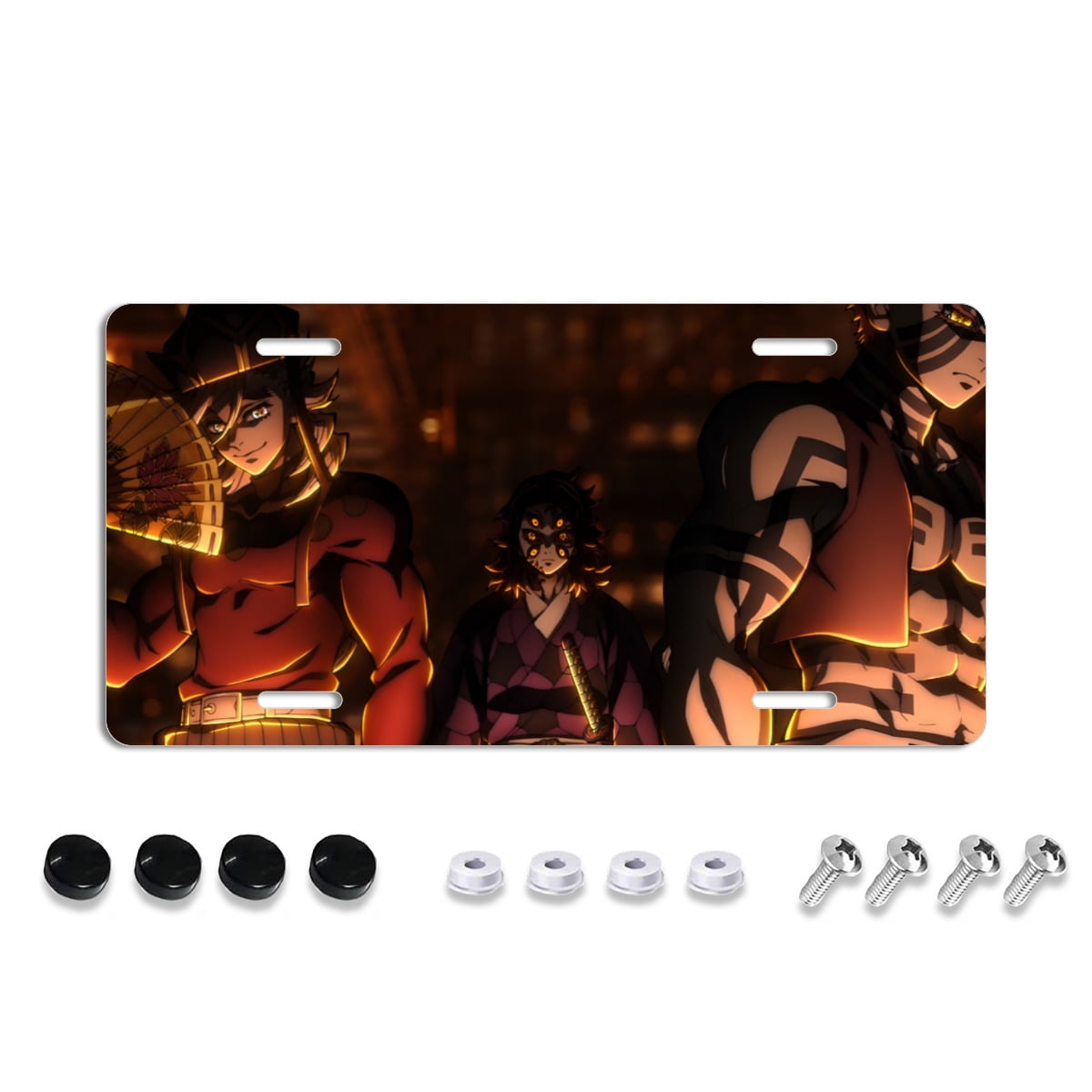 Demon Slayer Anime License Plate Cover Personalized Car License Plate ...