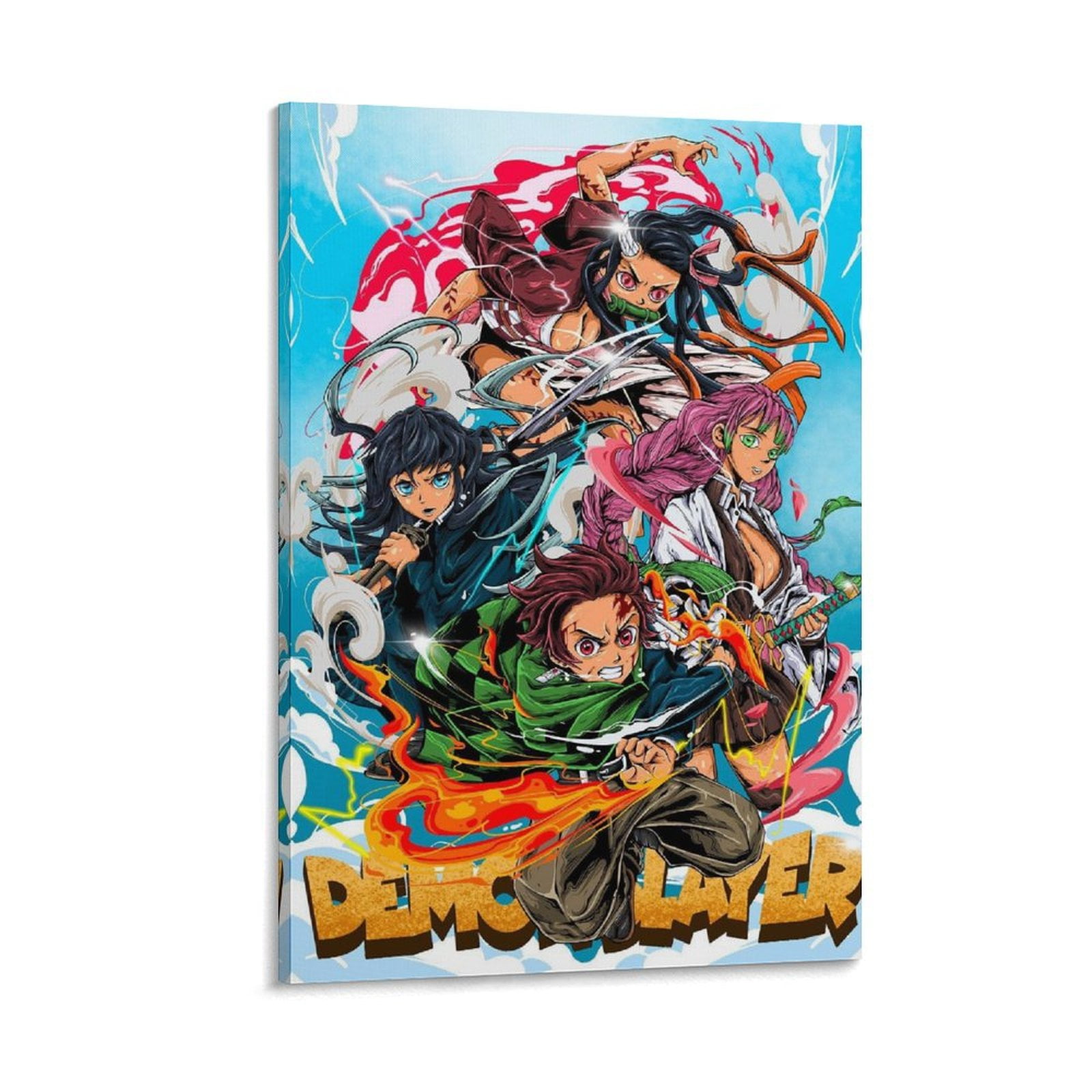 Demon-Slayer Anime Poster (33) Poster Decorative Painting Canvas Wall ...