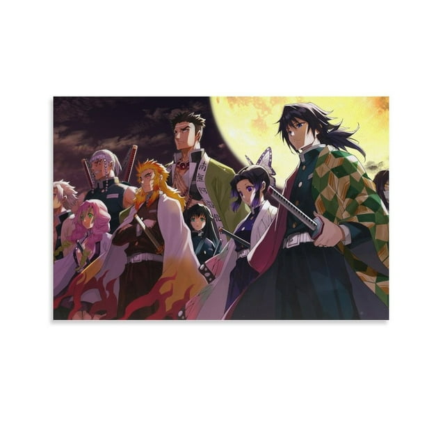 Demon-Slayer Anime Poster (50) Poster Decorative Painting Canvas Wall ...