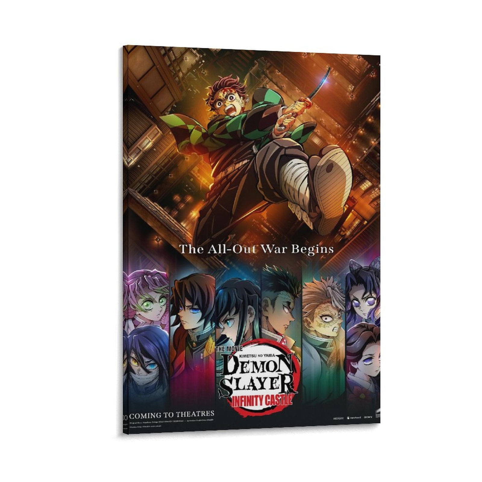 Demon-Slayer Anime Poster (9) Painting On Canvas Wall Art Poster Scroll ...