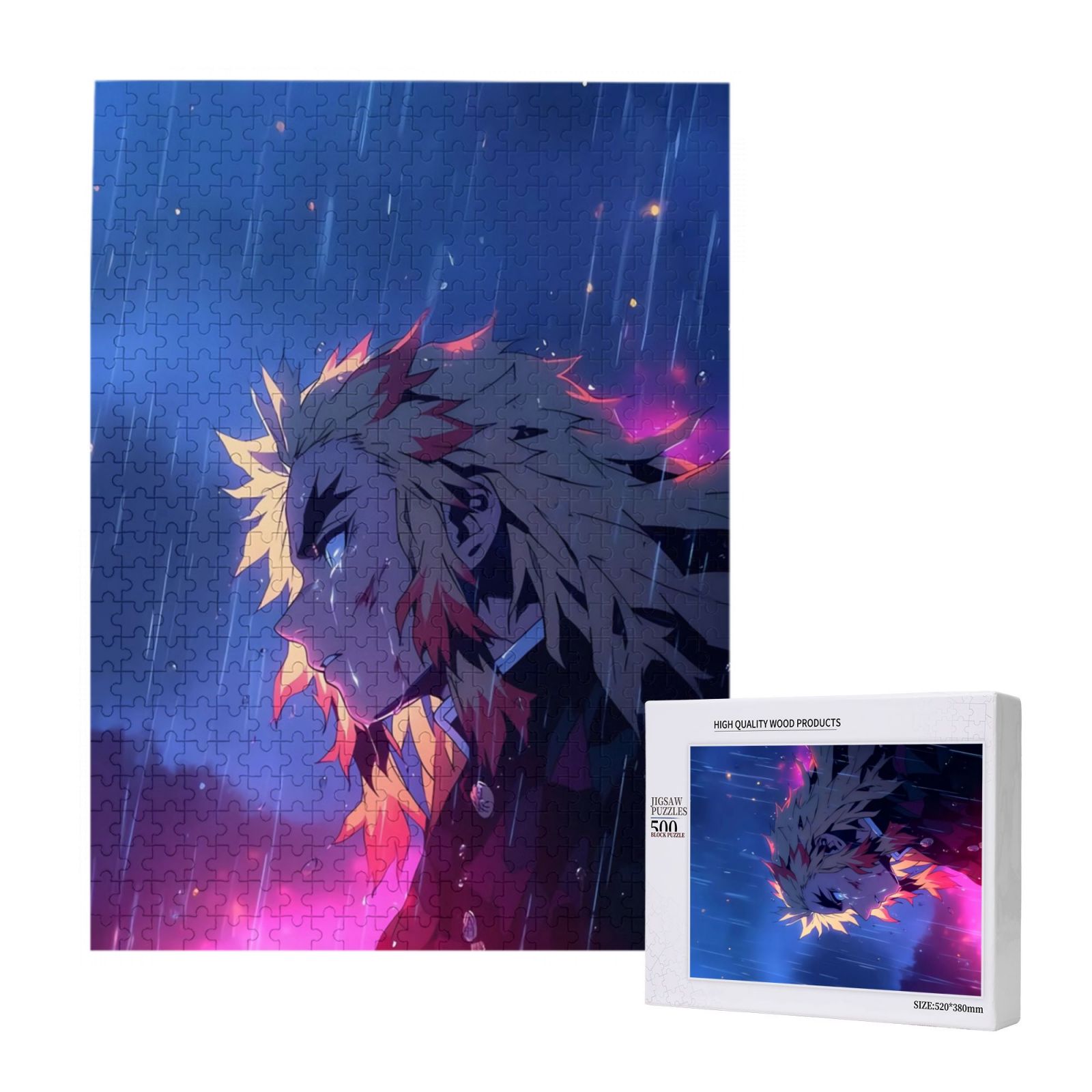 Demon Slayer Anime Puzzles Boys Girls Teens 300/500/1000 Piece Wooden ...