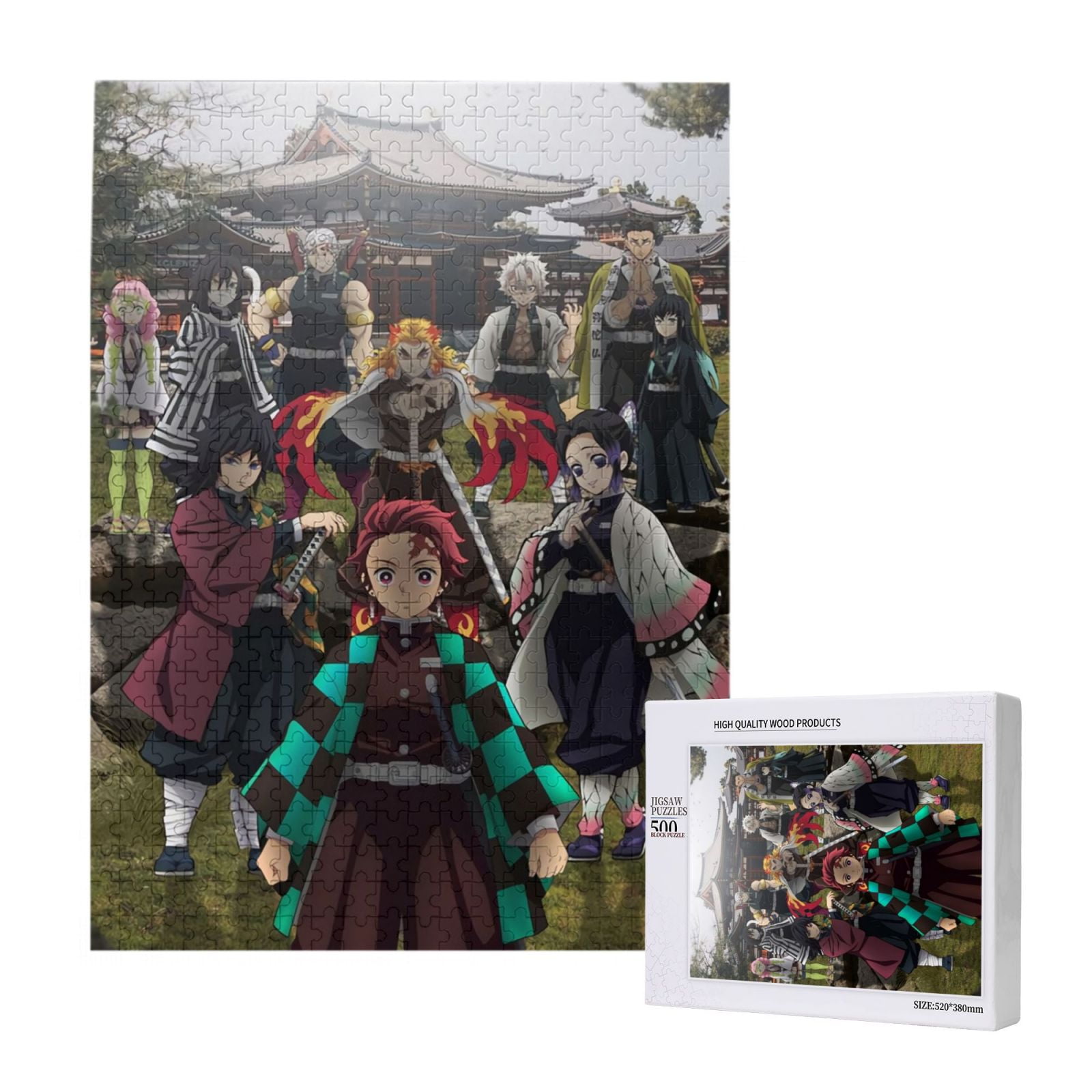 Demon Slayer Anime Puzzles Boys Girls Teens 300/500/1000 Piece Wooden ...