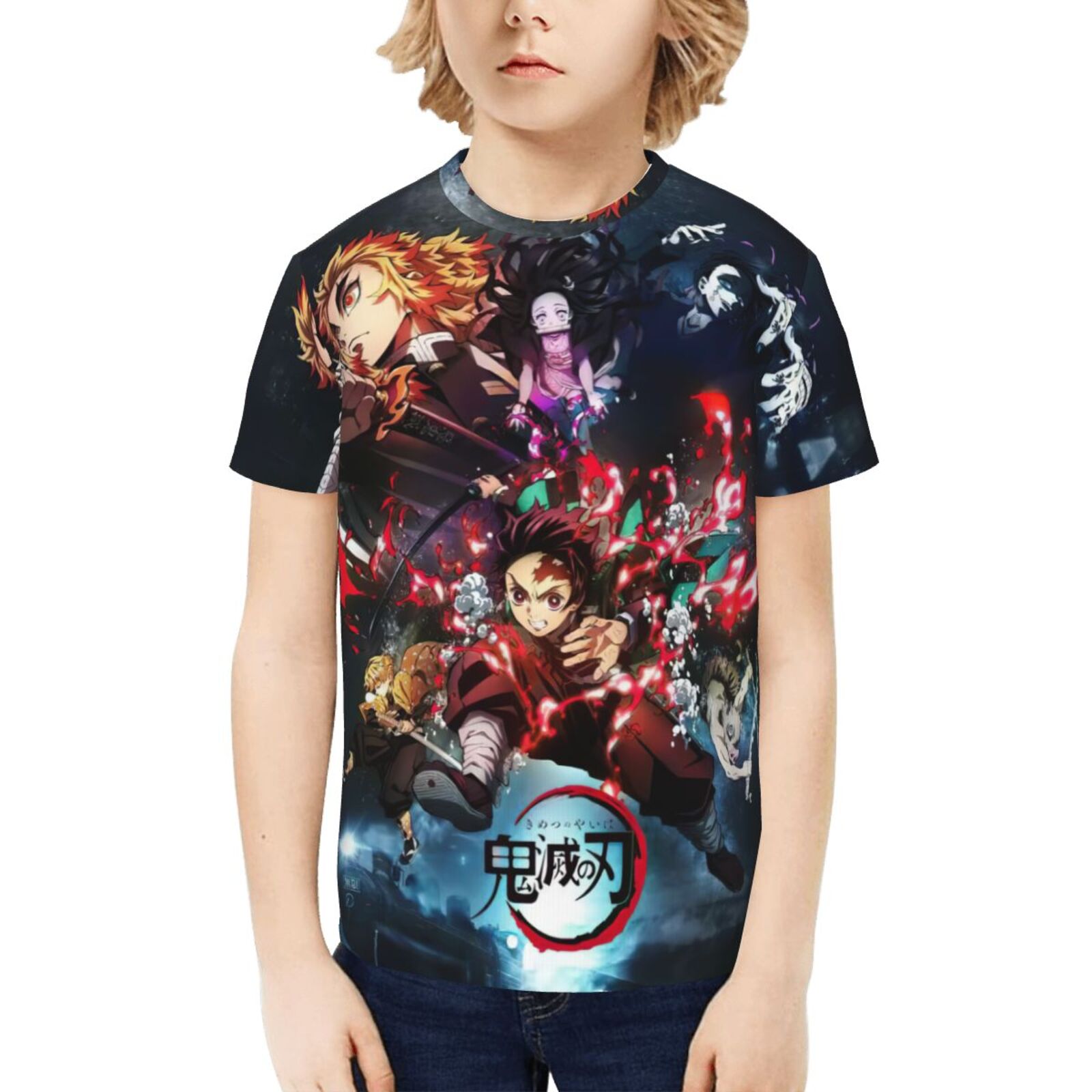 Demon Slayer Anime Shirt 3D Printing T-Shirts Fashion Casual Shirts ...