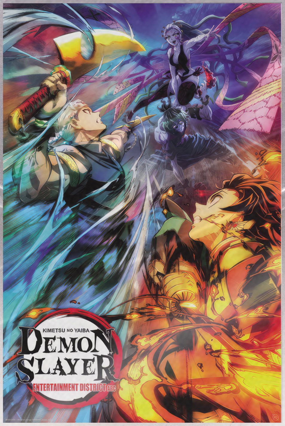 Demon Slayer - Anime TV Show Poster (Season 2 - Key Art) (Size: 24" x ...