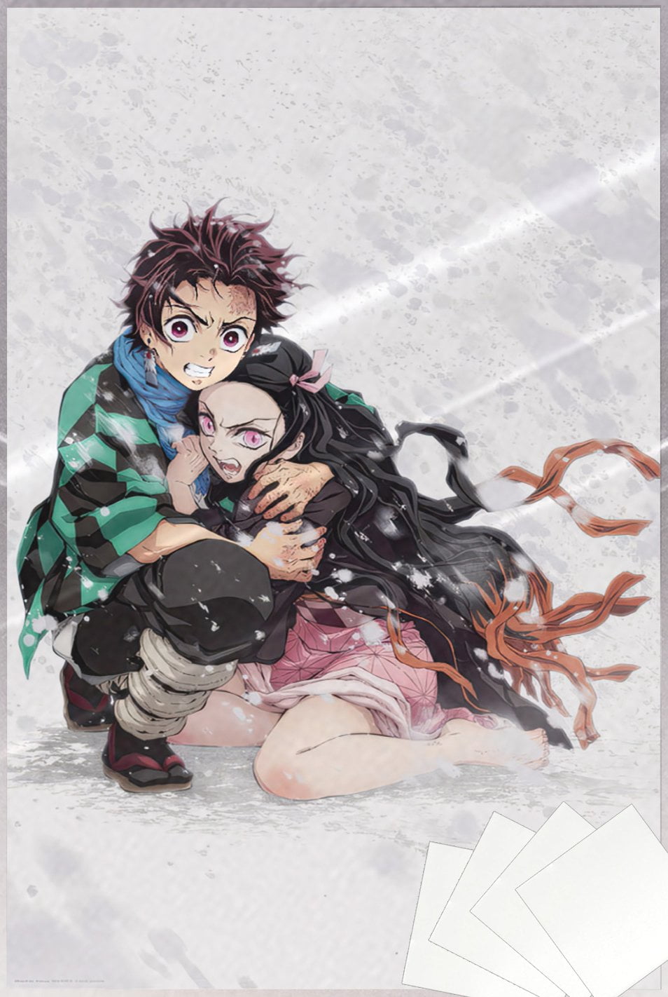 Demon Slayer - Anime TV Show Poster (Tanjiro & Nezuko - Snow) (Size: 24 ...