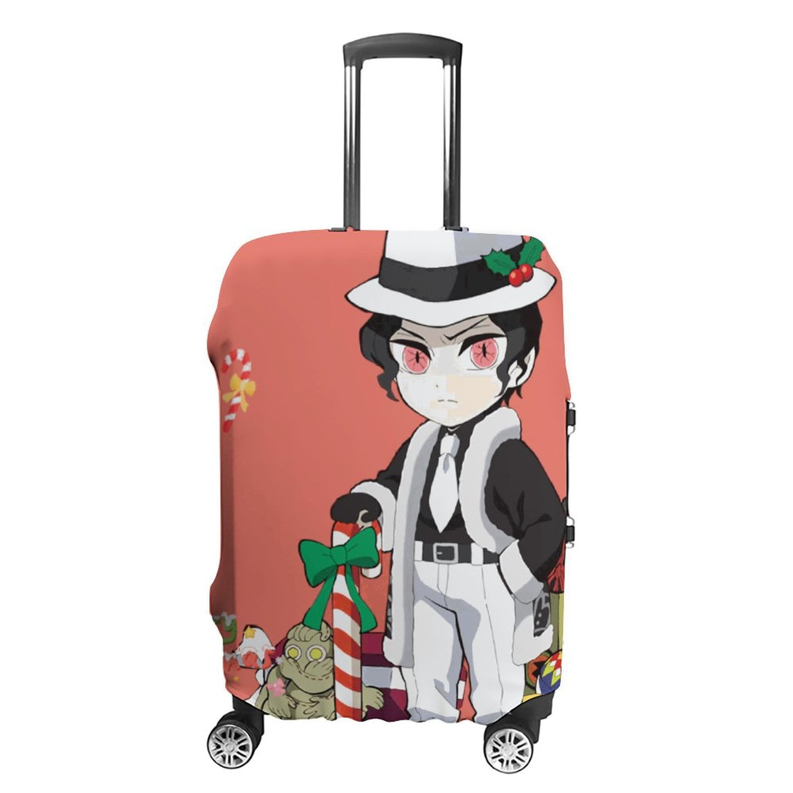 Demon Slayer Anime Travel Luggage Cover Fit 19-32 Inch Luggage Washable ...