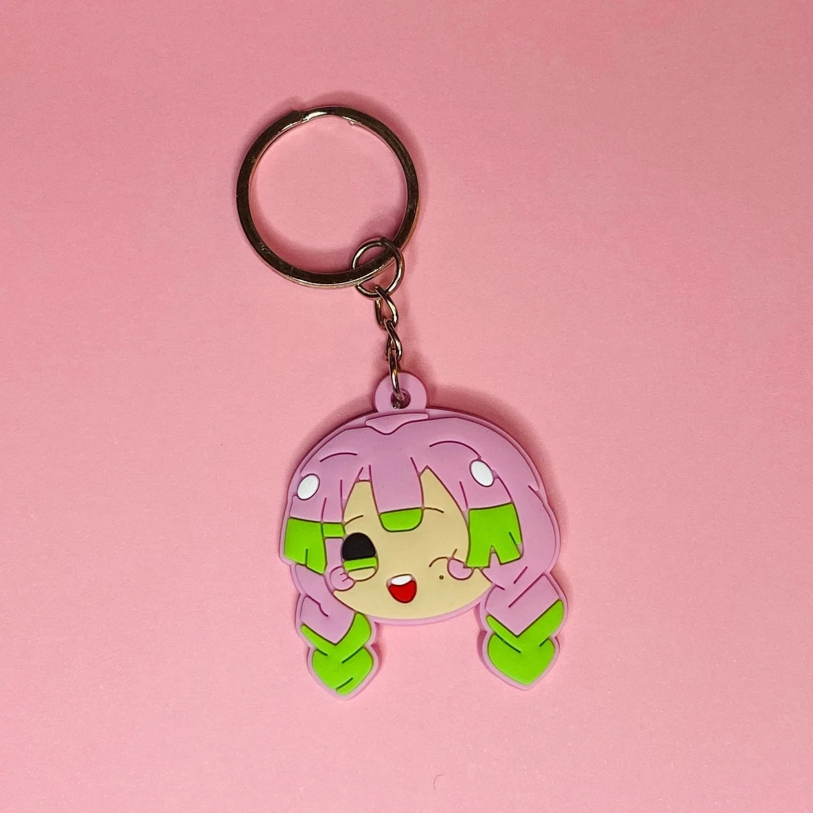 Demon Slayer Anime Waifu Rubber Keychain Charm - Walmart.com