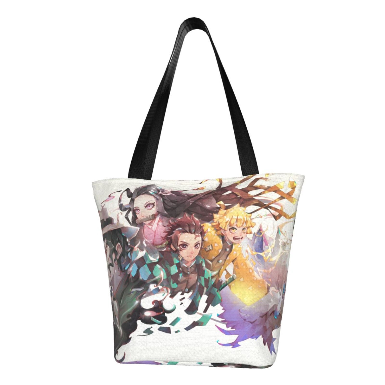 Demon Slayer Anime Women's Tote Bag Large Capacity Handbag Shoulder Bag ...