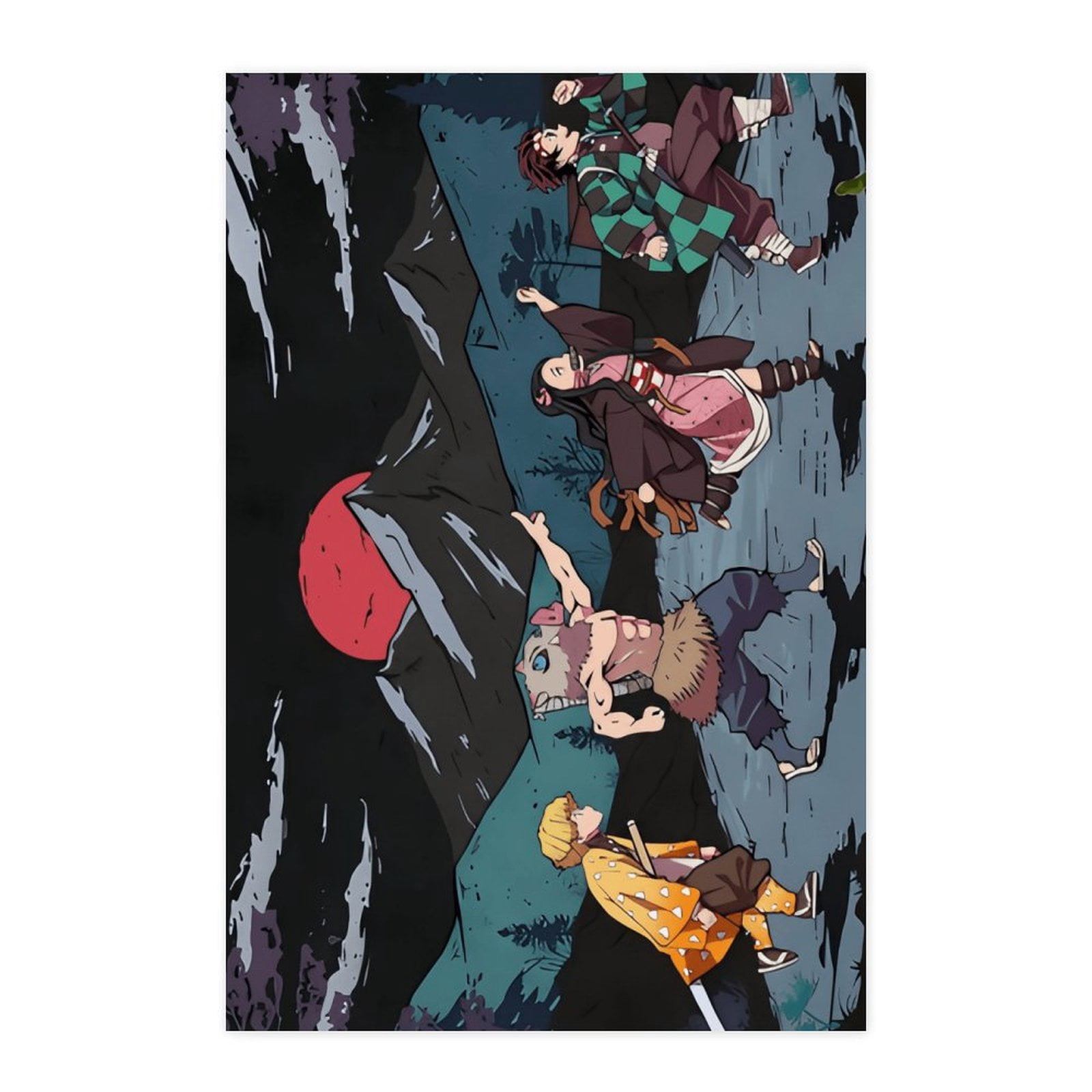 Demon Slayer Anime stickers posters wall decoration 40*60（cm） - Walmart.com