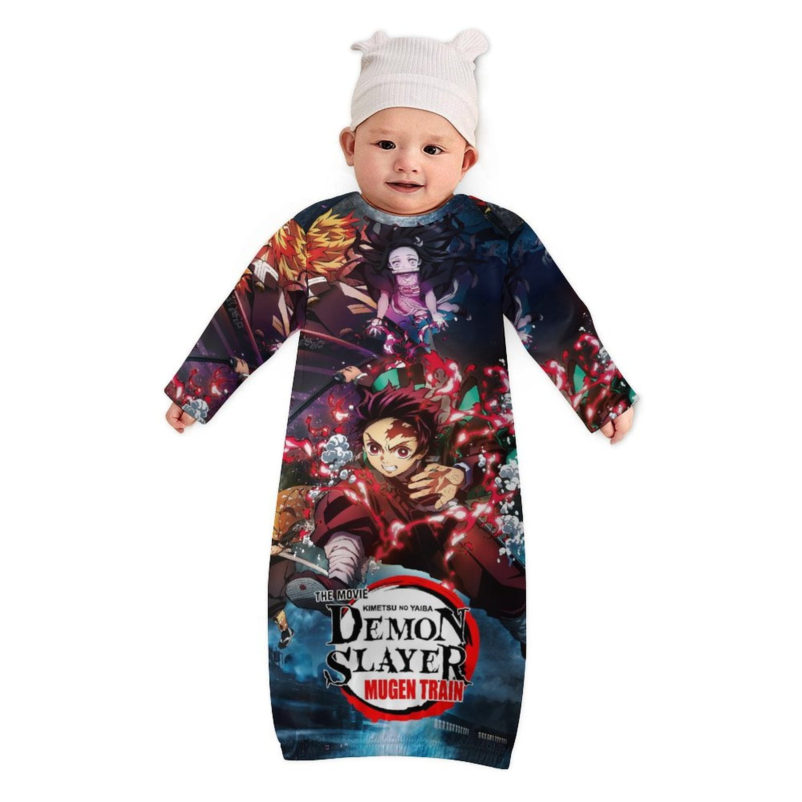 Demon Slayer Baby Boy And Girls Sleeper Gown Newborn to Infant ...