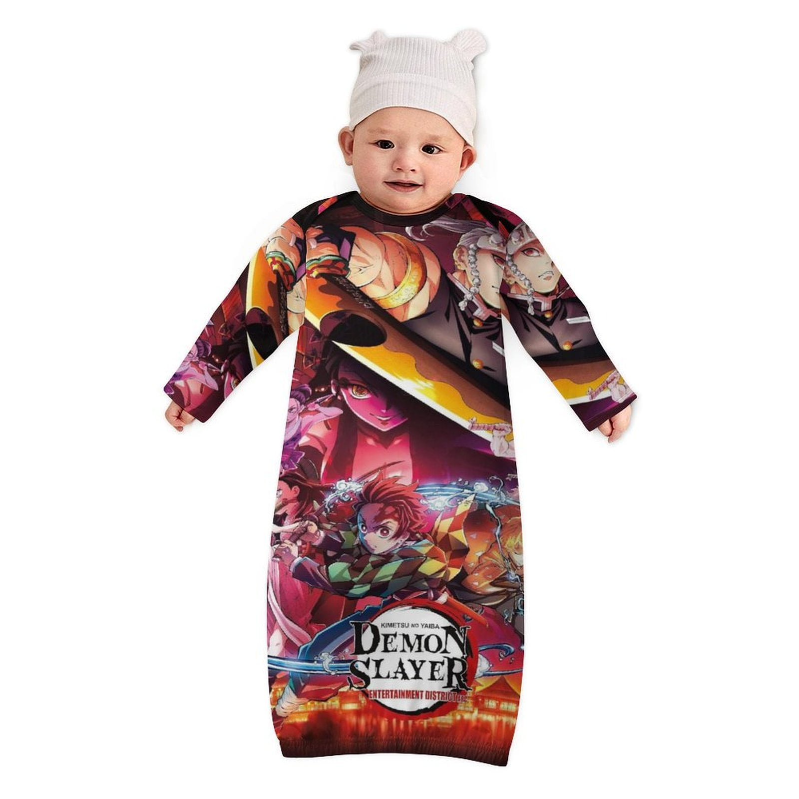 Demon Slayer Baby Boy And Girls Sleeper Gown Newborn to Infant ...
