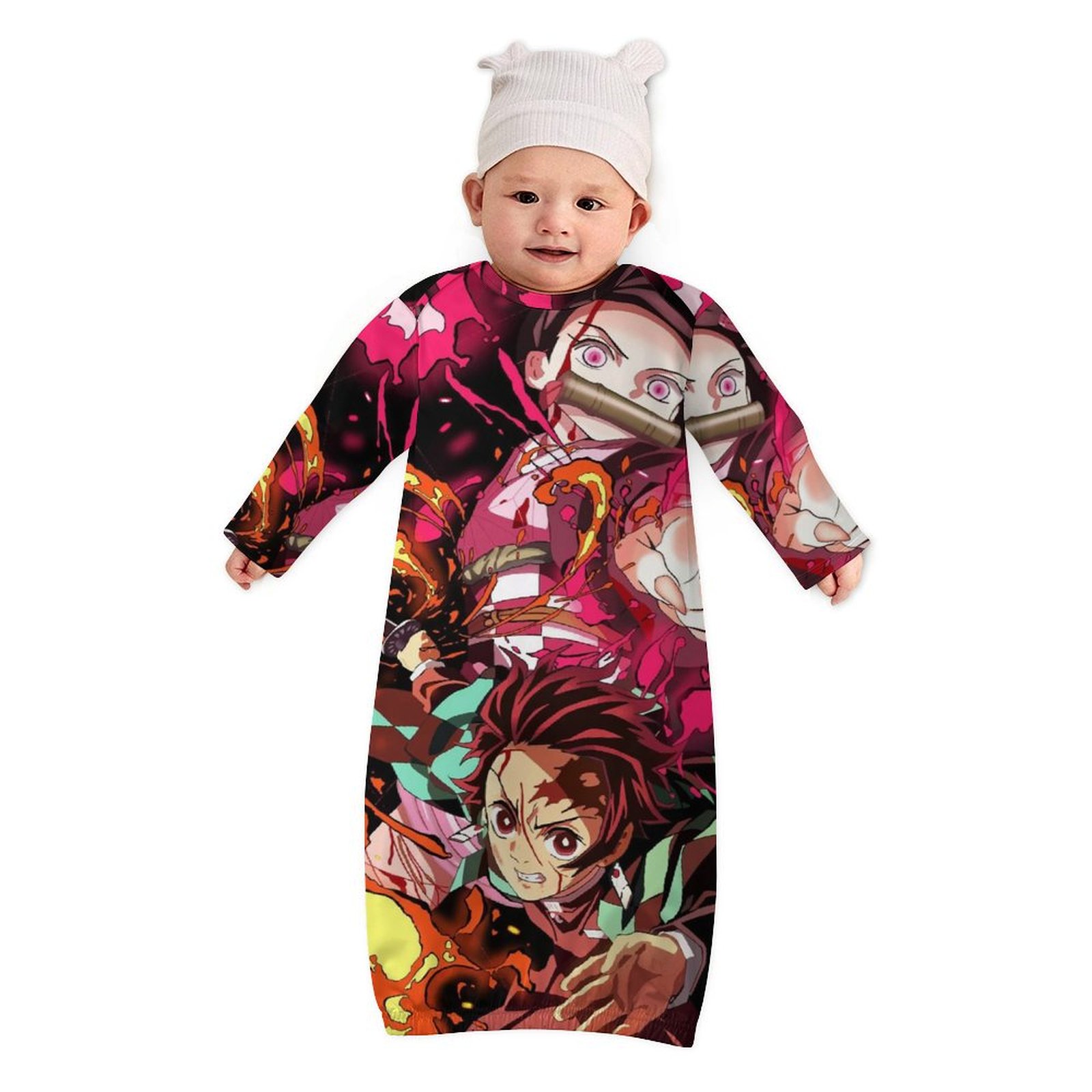 Demon Slayer Baby Boy And Girls Sleeper Gown Newborn to Infant ...