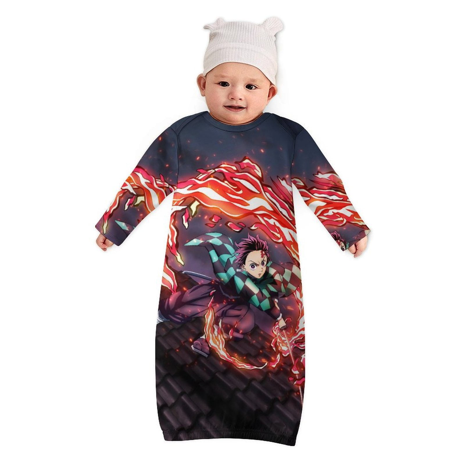 Demon Slayer Baby Boy And Girls Sleeper Gown Newborn to Infant ...