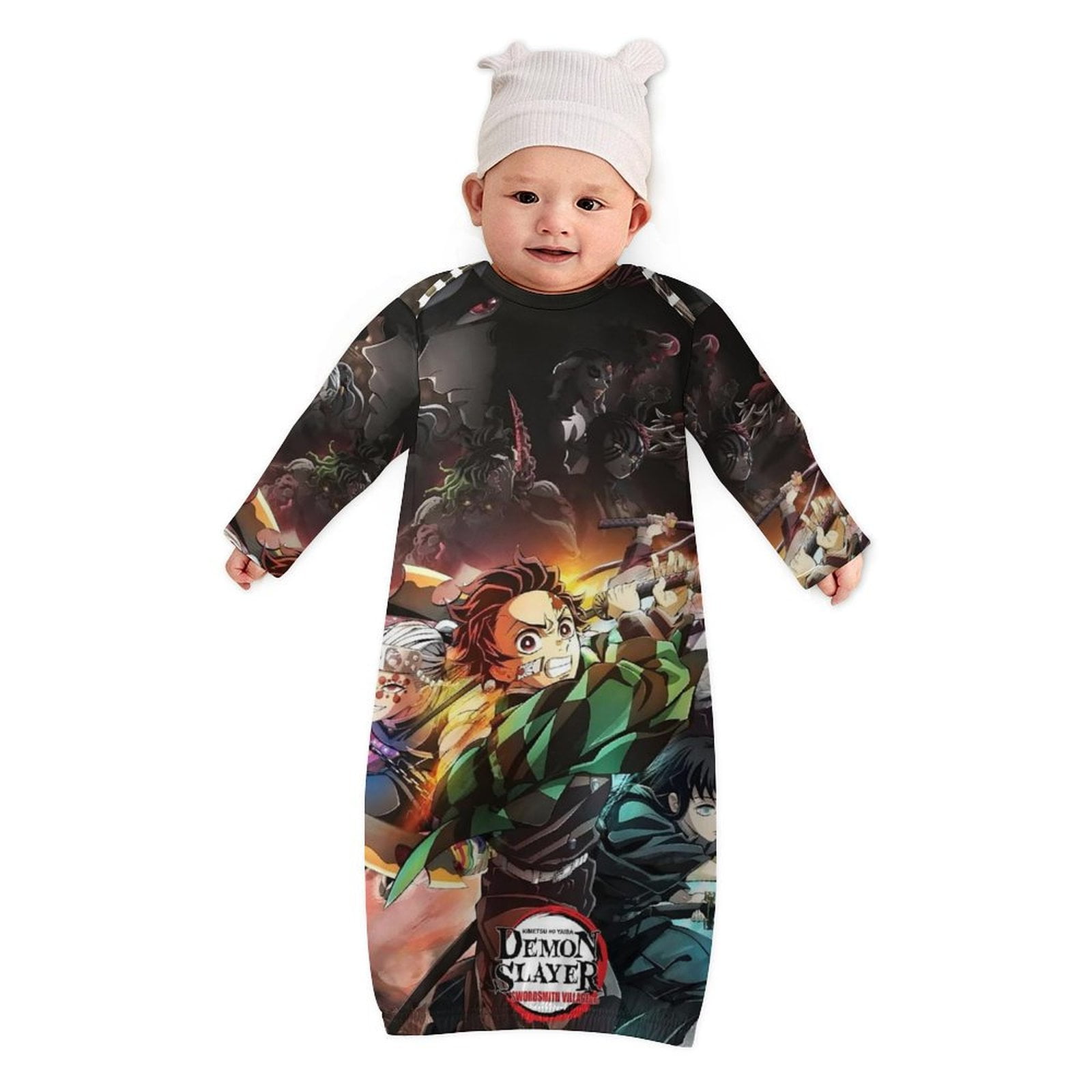 Demon Slayer Baby Boy And Girls Sleeper Gown Newborn to Infant ...