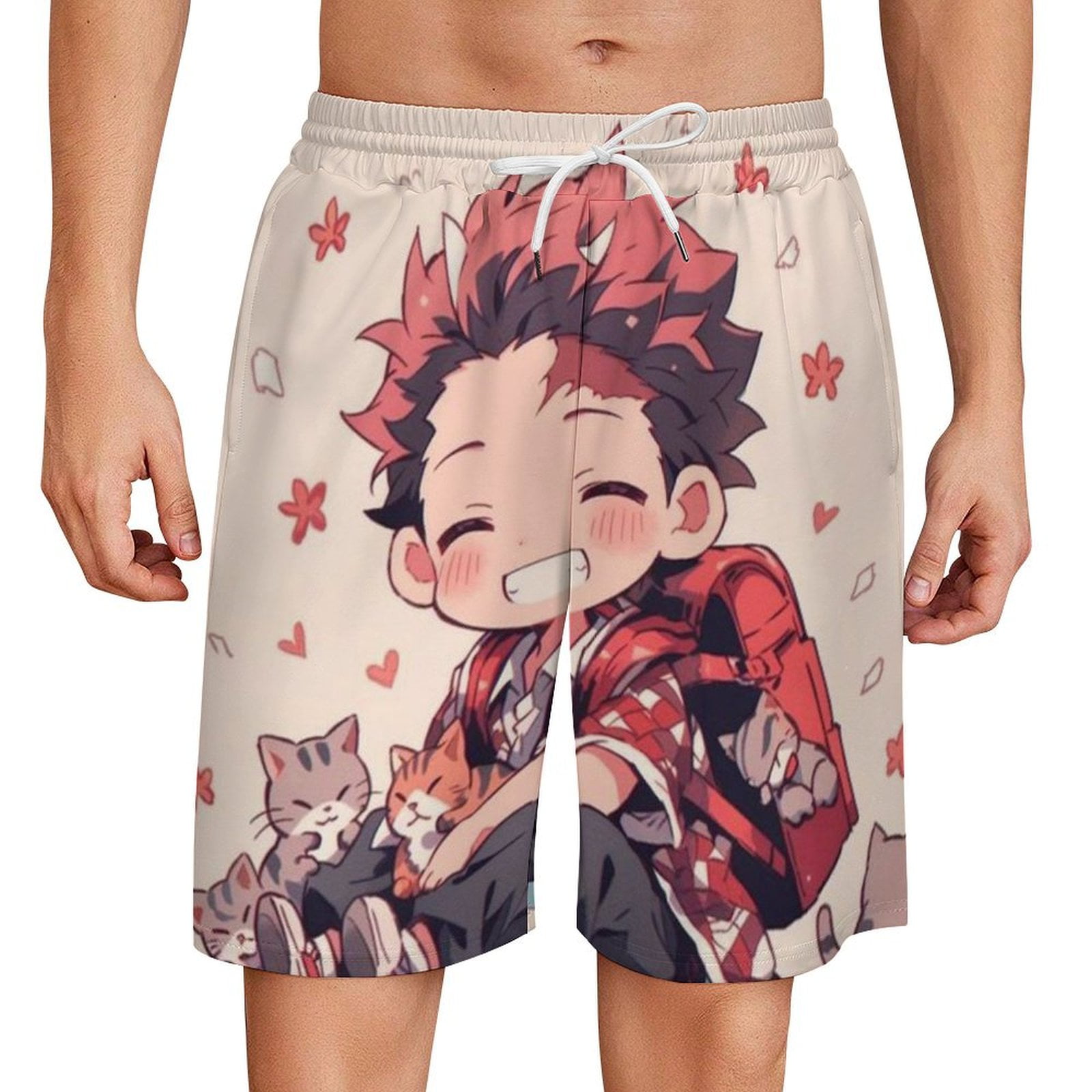 Demon Slayer Baby Tanjiro Adult Short Sweatpants Daily Cozy Soft Lounge ...