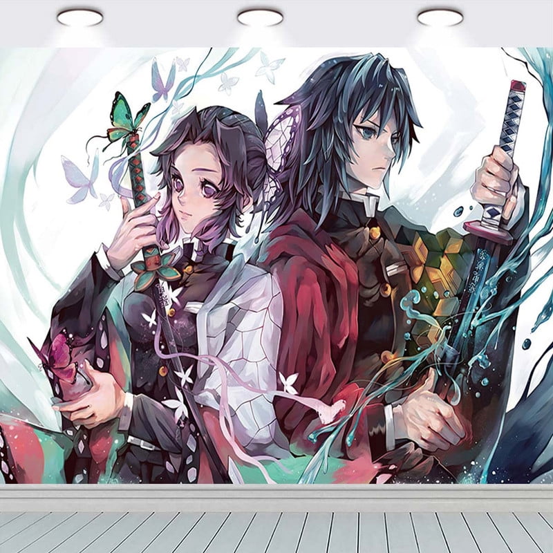 Demon Slayer Backdrop Background Banner Birthday Party Supplies ...