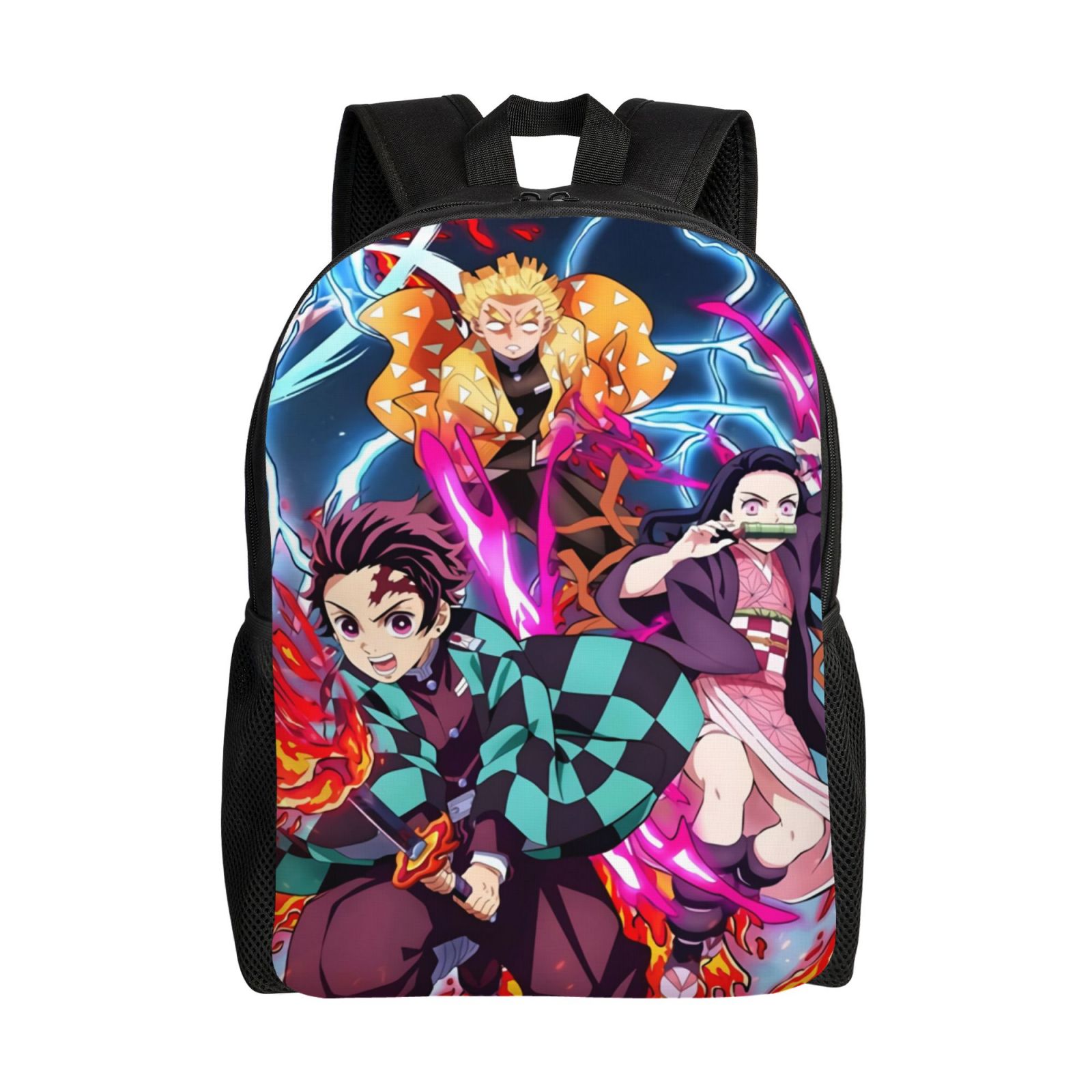 Demon Slayer Backpack, 3D Printed Cartoon Laptop Bag Bookbag ...