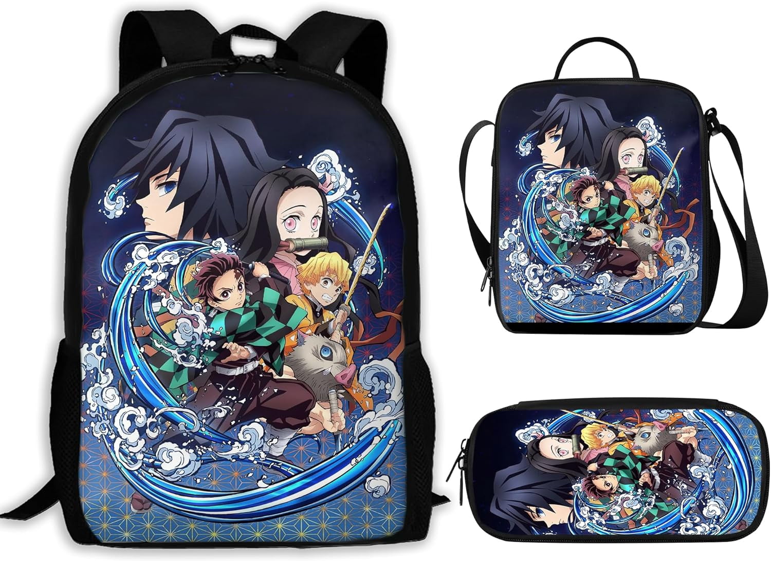 Demon Slayer Backpack 3PCS Backpack Set N72H - Walmart.com