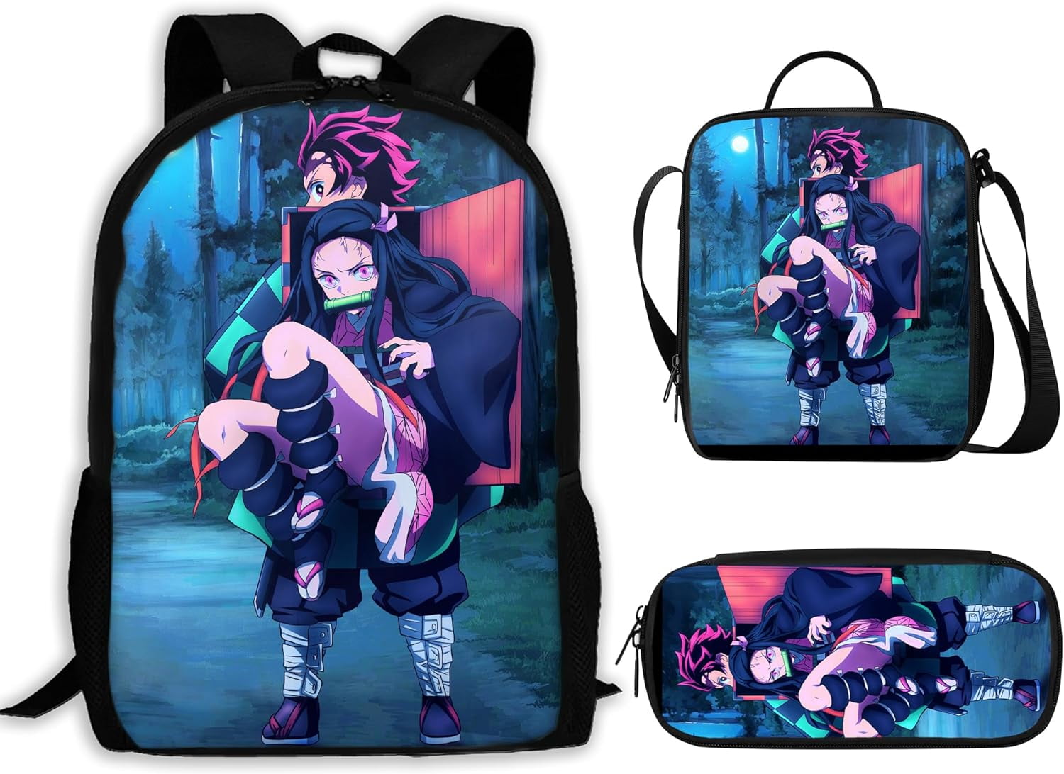 Demon Slayer Backpack 3PCS Backpack Set RSPN - Walmart.com