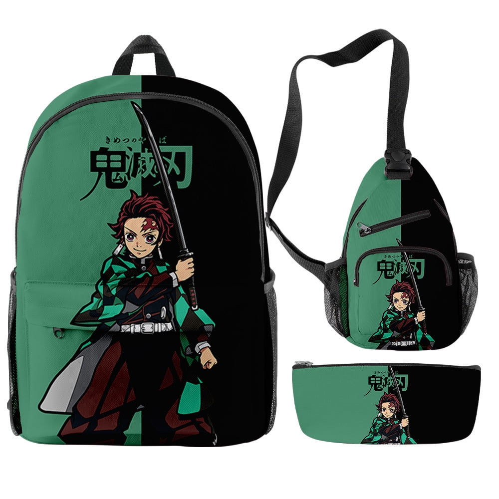 Demon Slayer Backpack, Anime Nezuko Tanjirou Backpack Bag Demon Slayer ...