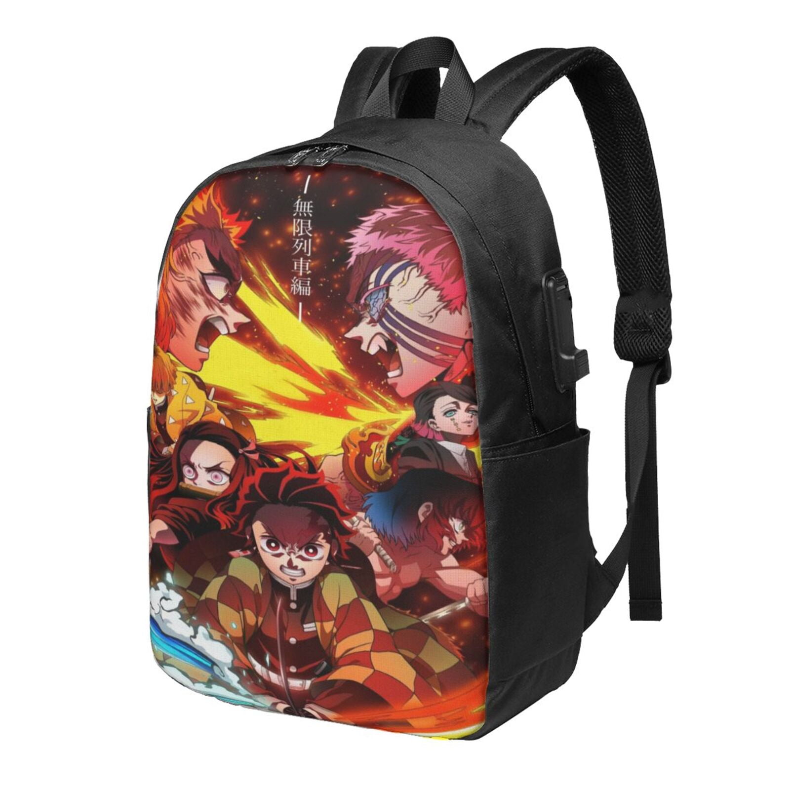 Demon Slayer Backpack with USB Charging Port Daypack Laptop Backpack ...
