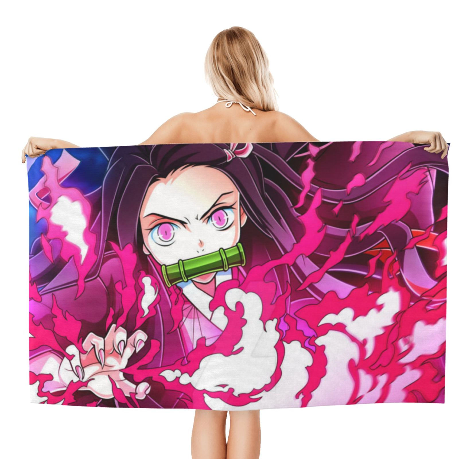Demon Slayer Bath/Pool/Beach Towel,Lightweight Camping Towel for ...