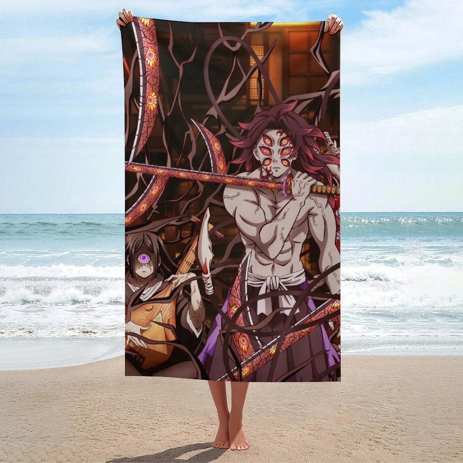 Demon Slayer Beach Towel, Oversized Microfiber Beach Towels, Soft ...