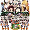 Demon Slayer Birthday Cups Party Supplies Decor Backdrop Paper Plates ...