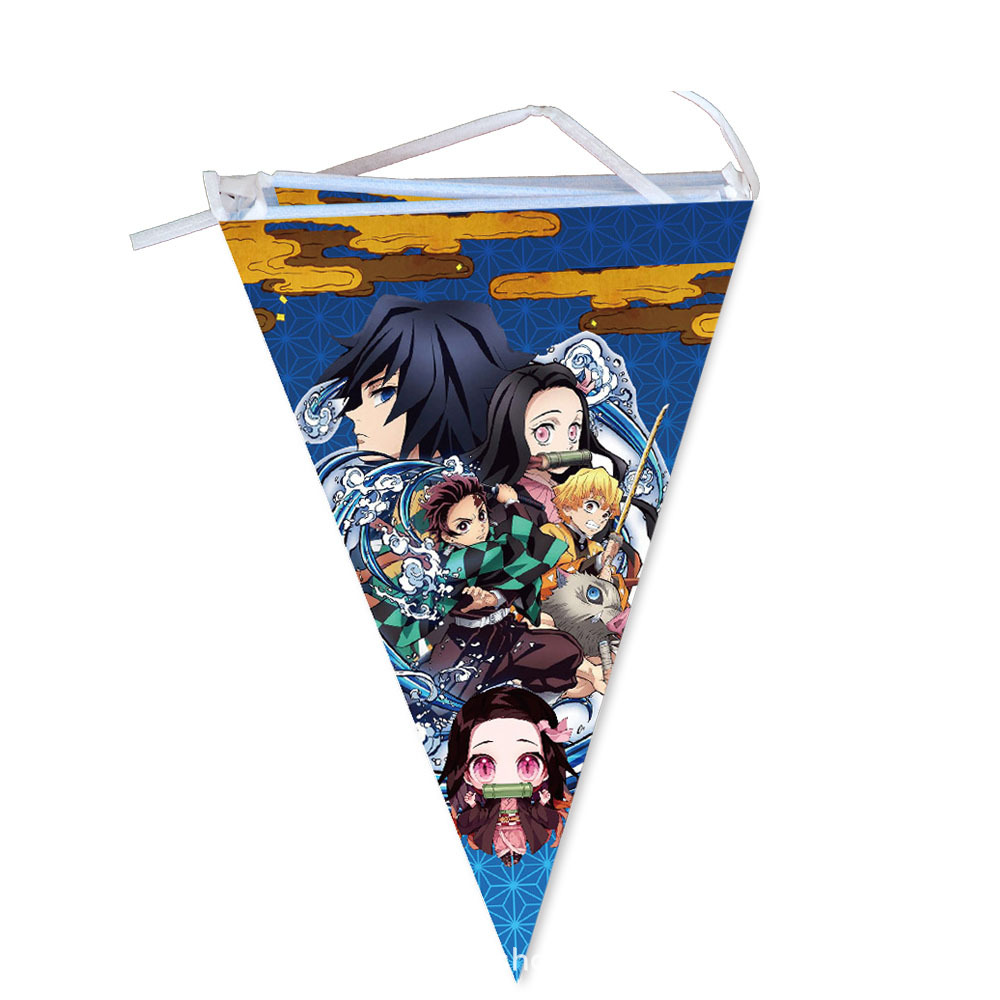 Demon Slayer Birthday Party Banner Princess Theme Party Banner Cartoon ...