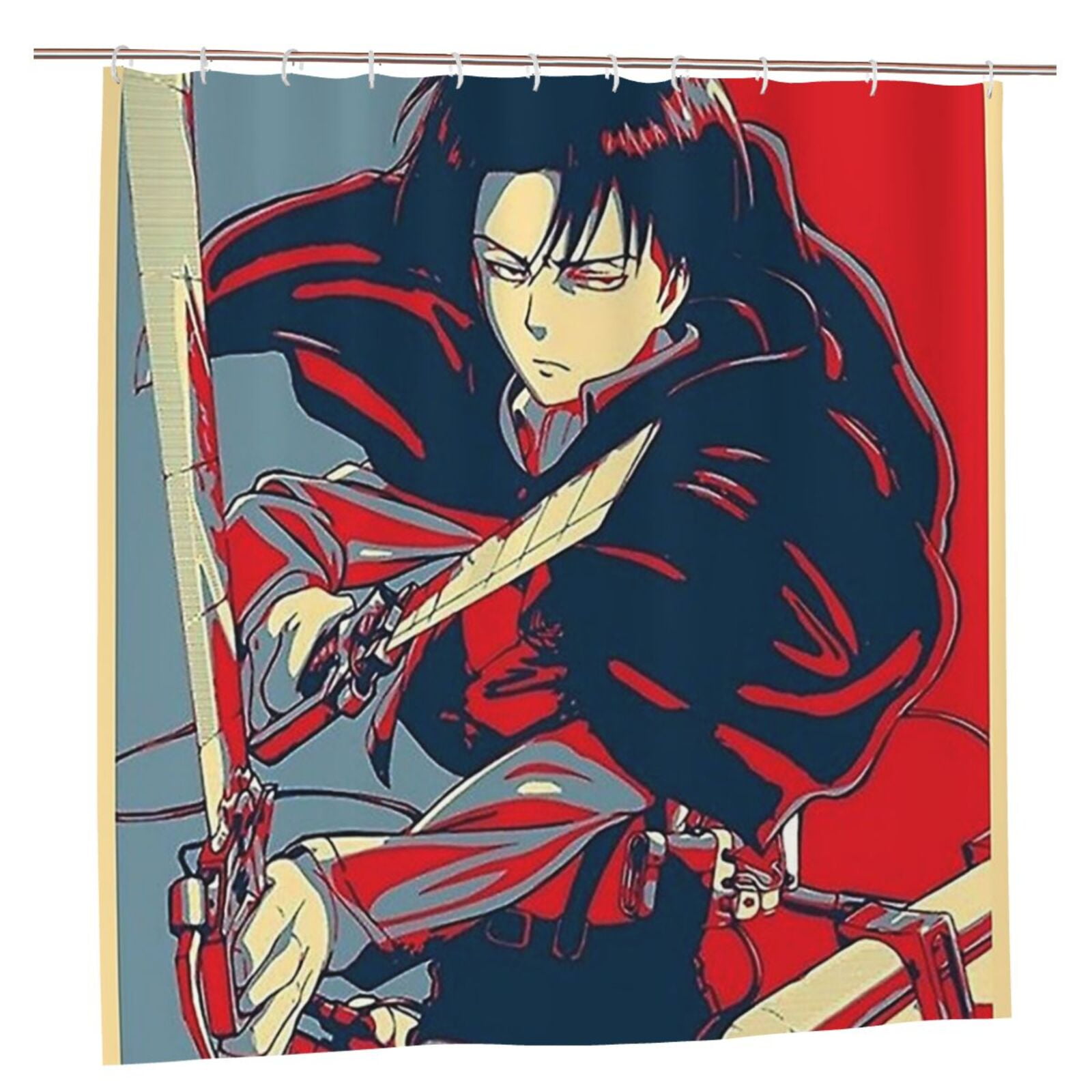 Demon Slayer Blade Waterproof Shower Curtains Bathroom Hotel Quality ...