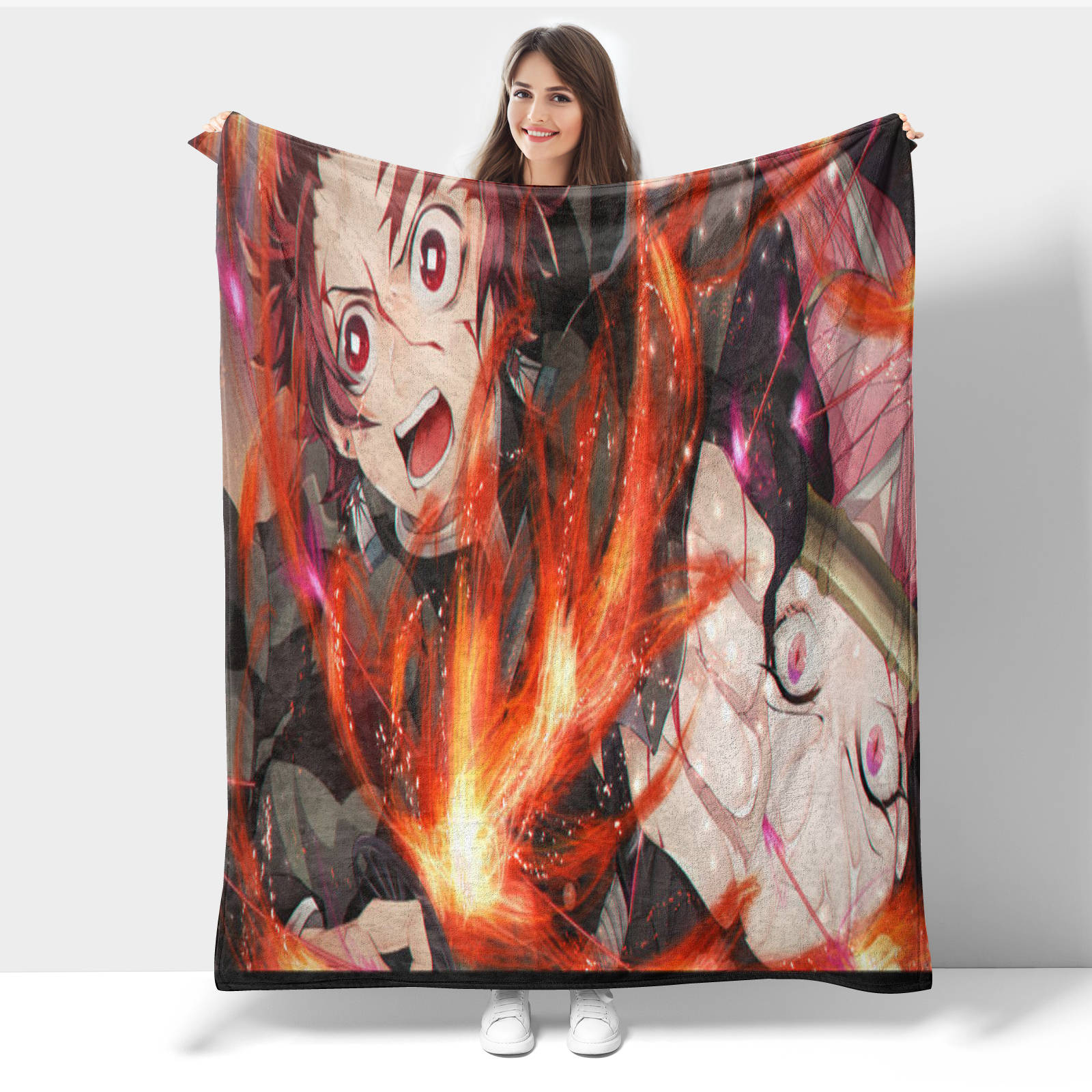 Demon Slayer Blanket 80IN*60IN - Walmart.com