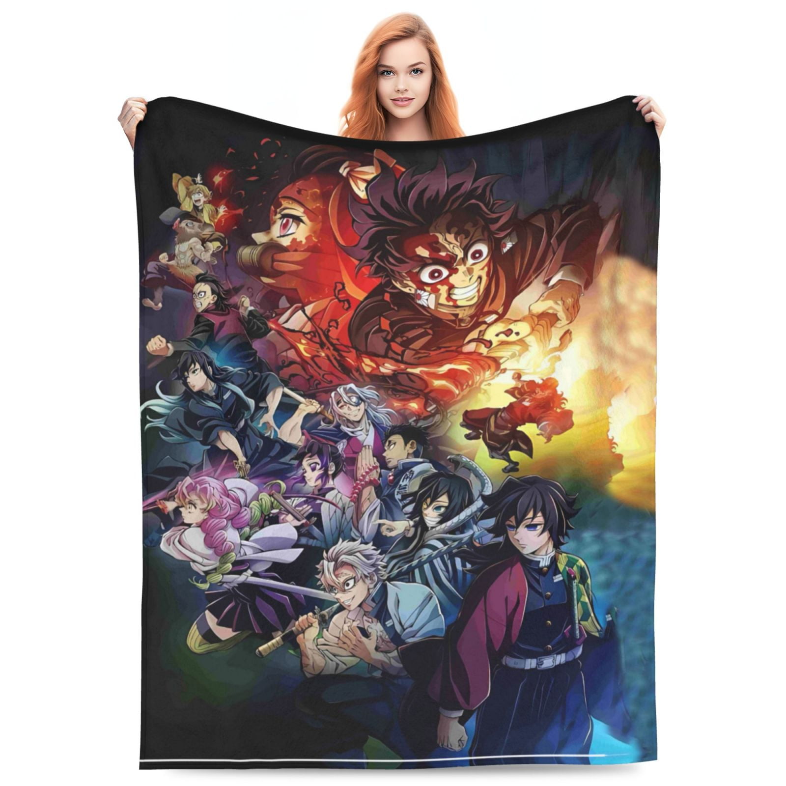 Demon Slayer Blanket Anime Blankets 3d Print Throw Blankets For Couch ...
